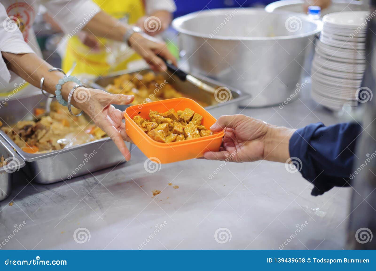 Feeding the Homeless and the Poor - Help Poor People Stock Photo ...