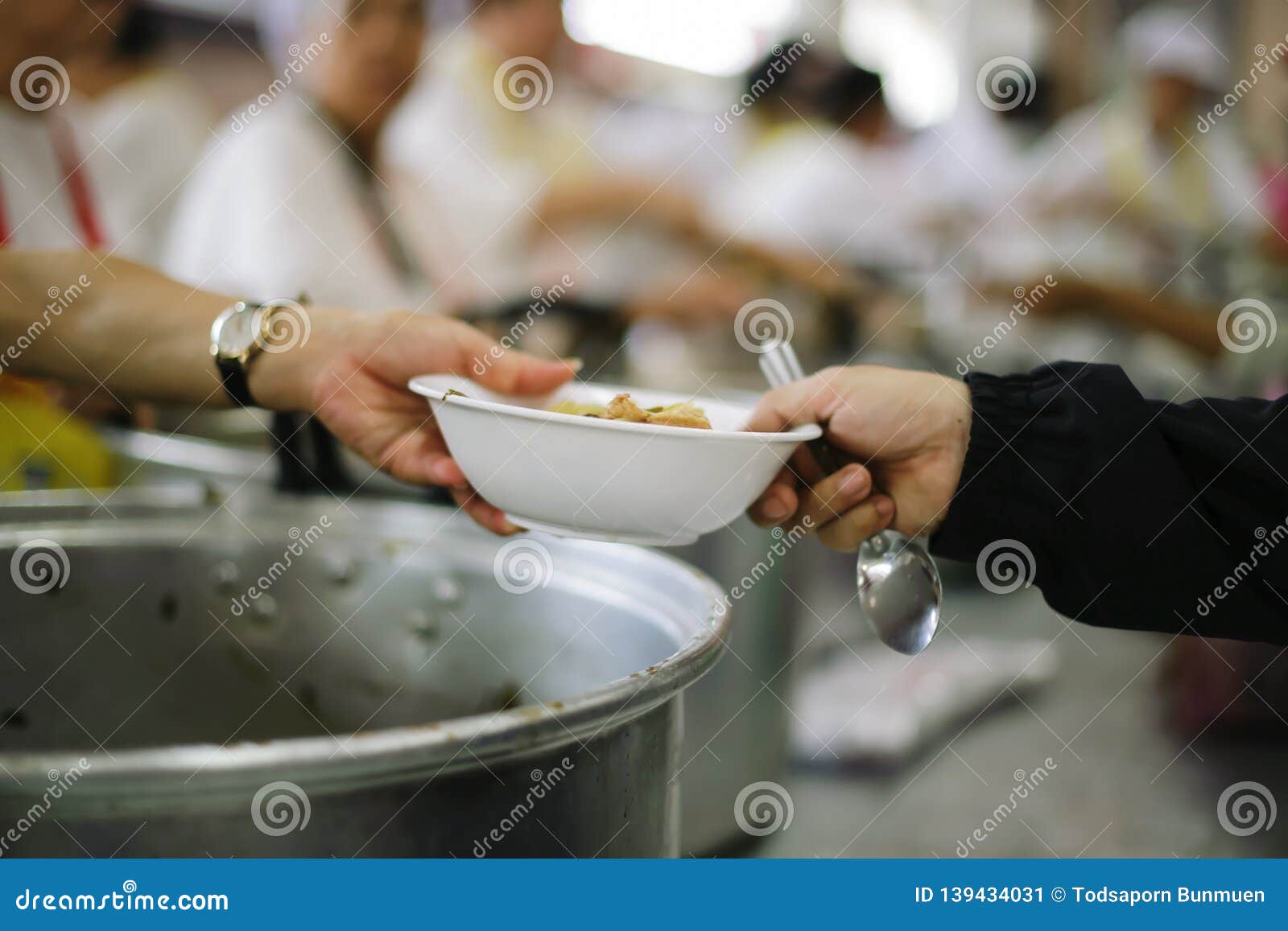 Feeding the Poor Help Them Relieve Hunger Stock Image - Image of love ...