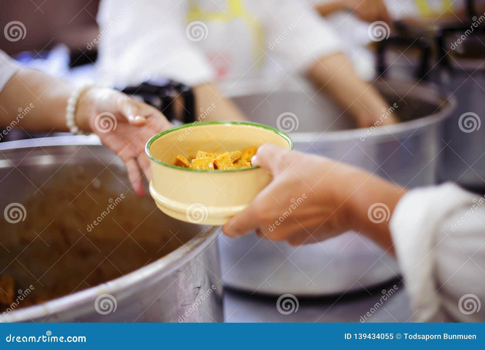 Feeding the Poor Help Them Relieve Hunger Stock Image - Image of child ...