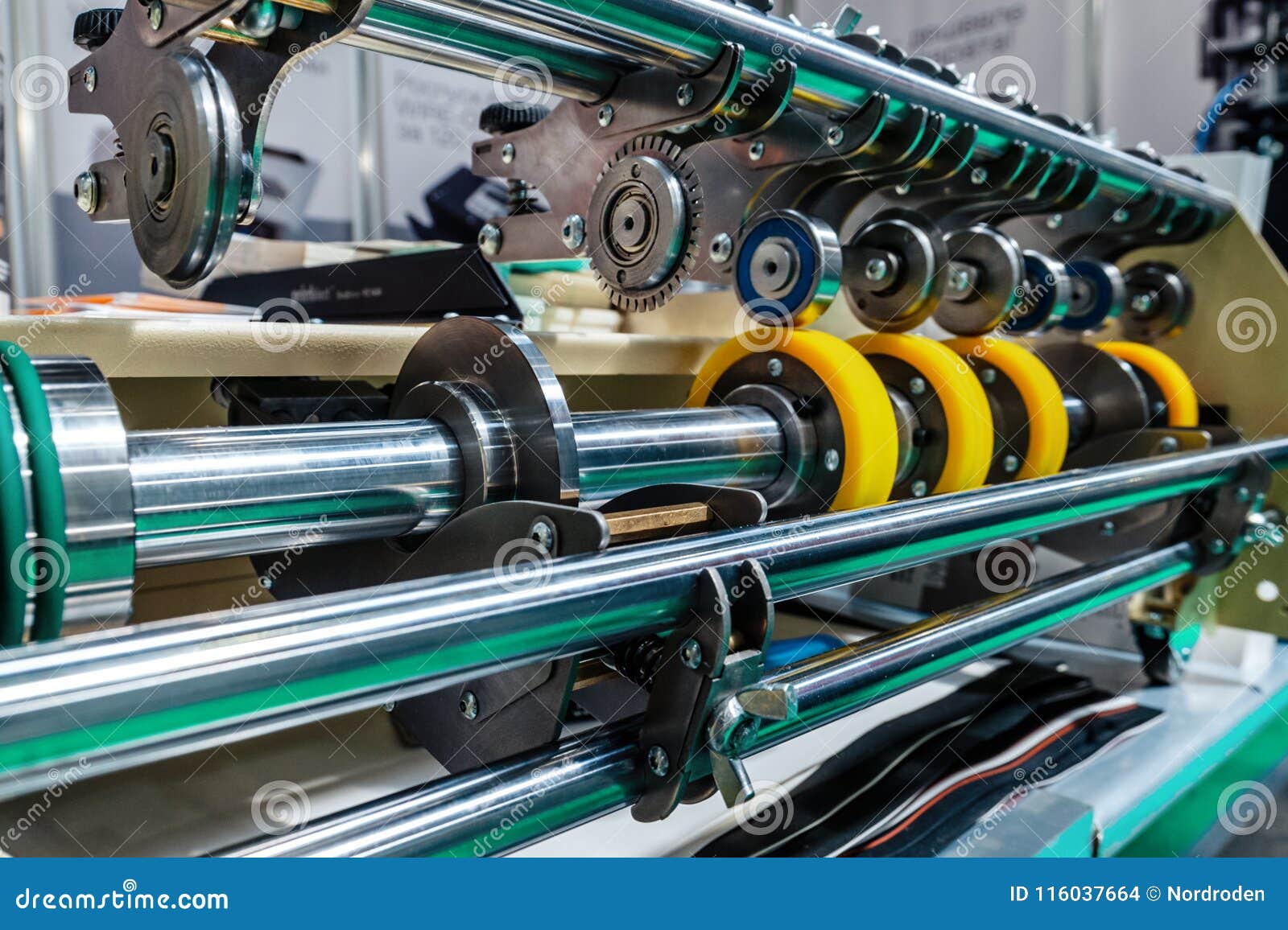 Feeding Roller Mechanism of the Typographical Booklet Machine Stock ...