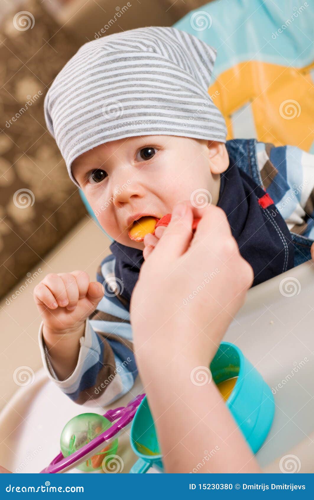 Feeding of a small child stock photo. Image of food, growth - 15230380