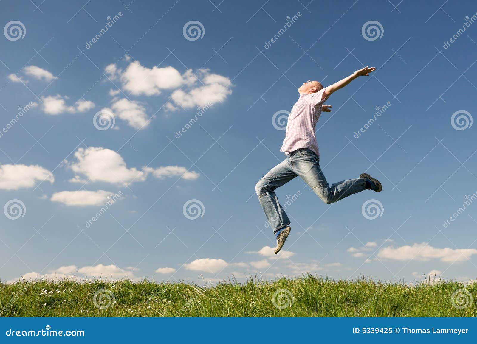 Feel happy stock image. Image of jumping, leap, jump, concept - 5339425