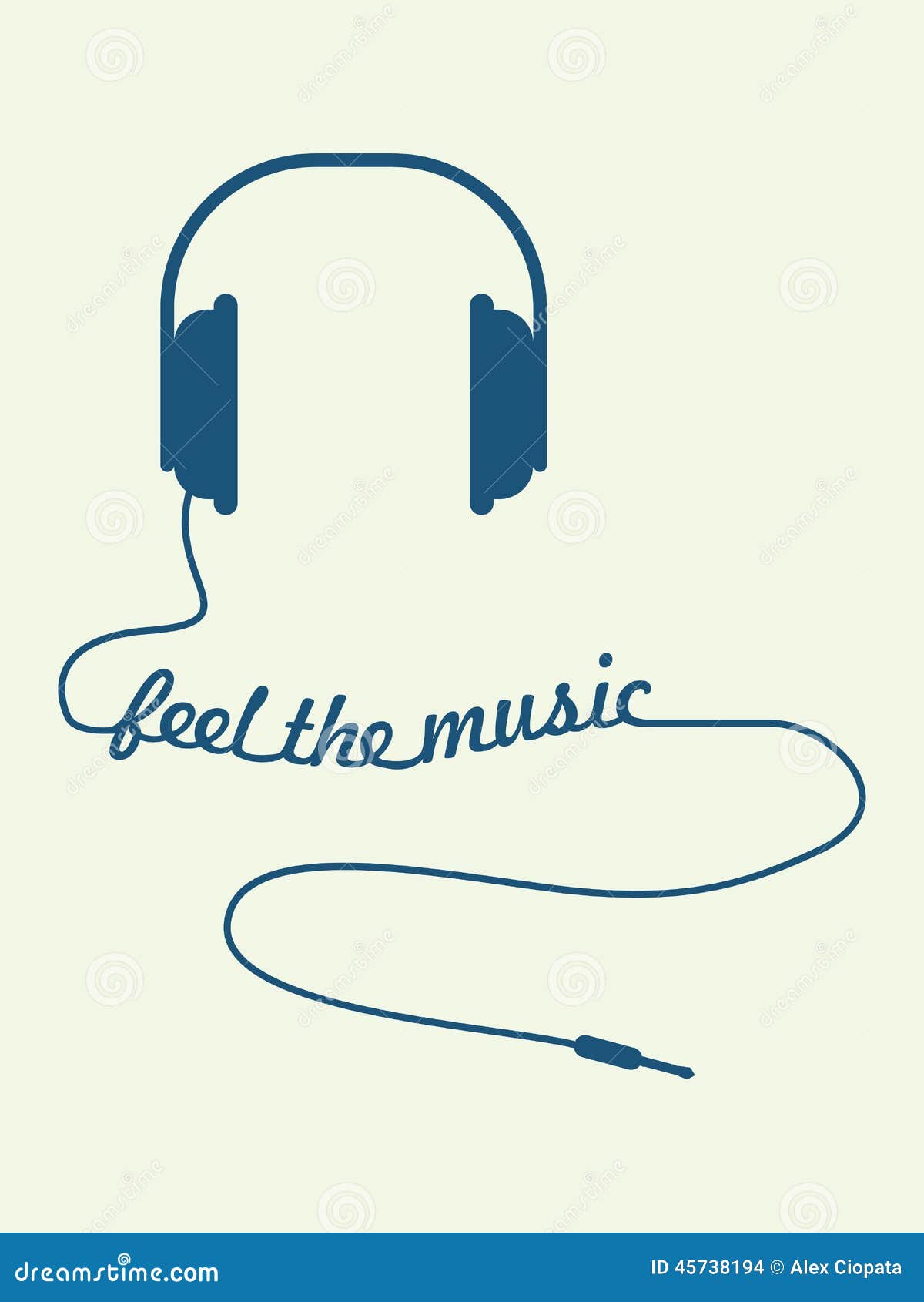 Feel the music stock vector. Illustration of audio, stereo - 45738194