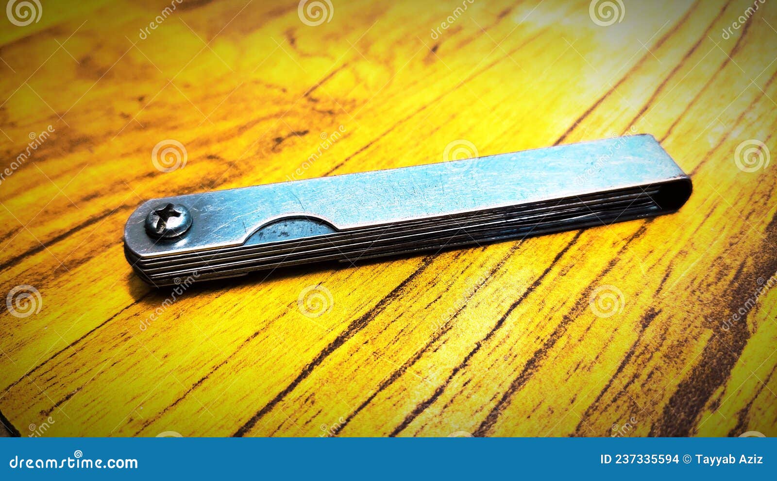 Feeler Gauge for Measurement. Engine Measurement Tool Stock Photo ...