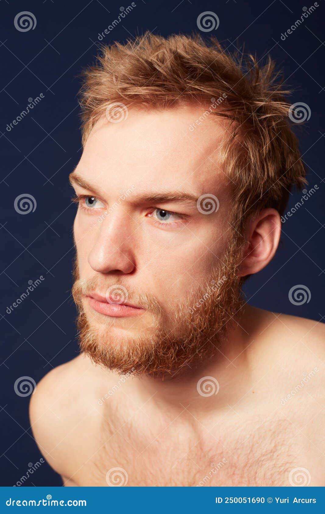Feeling a Bit Bleak.... Cropped View of a Young Man Looking Away. Stock ...