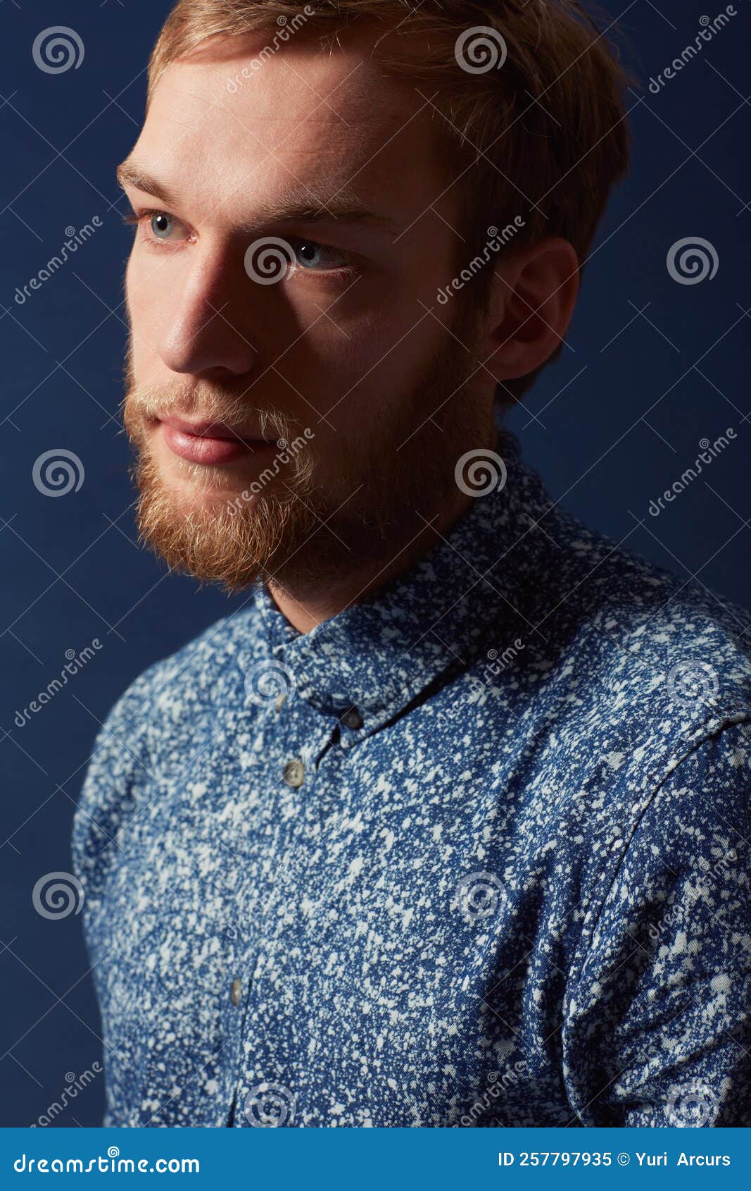 Feeling a Bit Wistful. a Young Man with a Beard and Unique Sense of ...