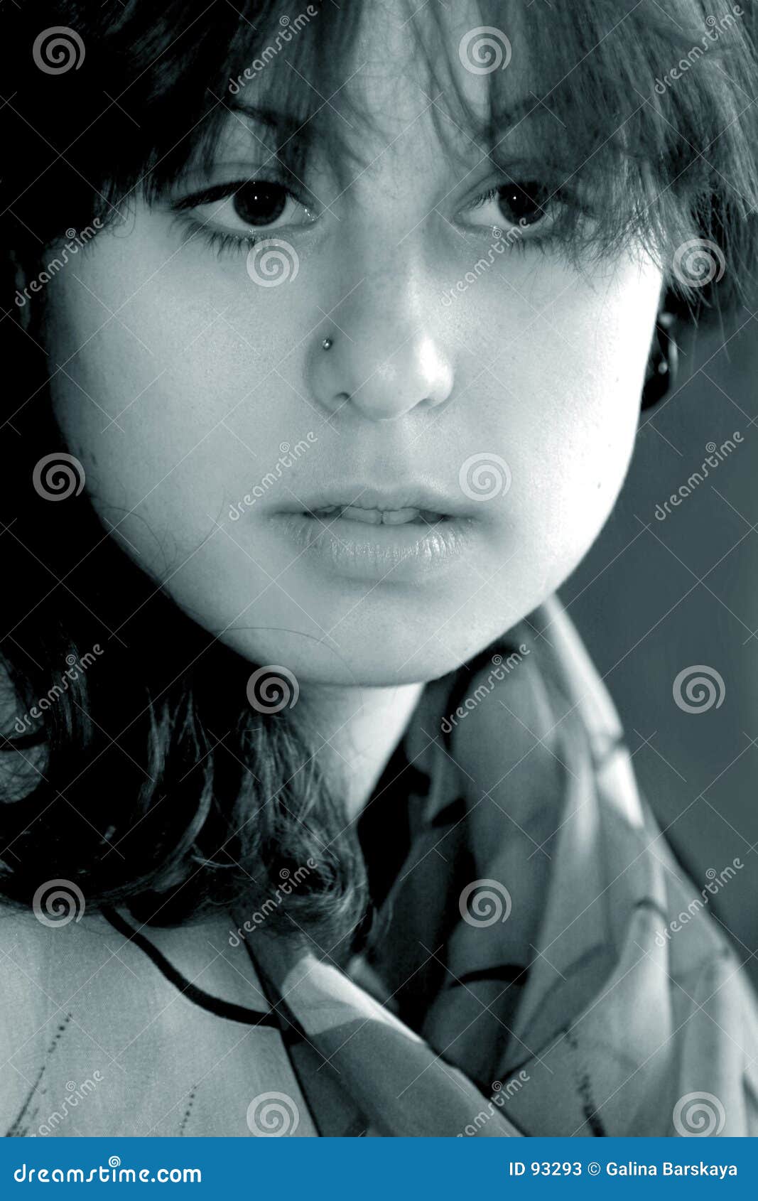 Feeling blue stock image. Image of kids, expressions, beauty - 93293