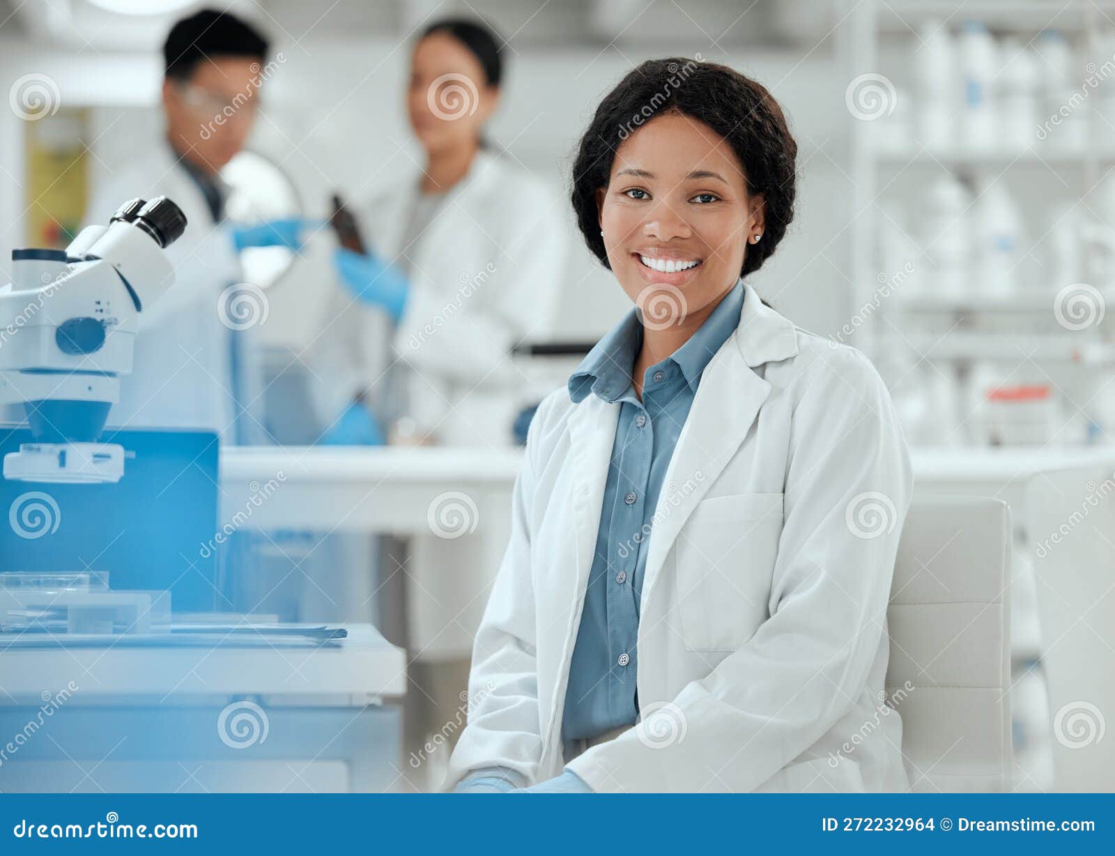 Feeling Confident in My Abilities. a Confident Young Female Scientist ...