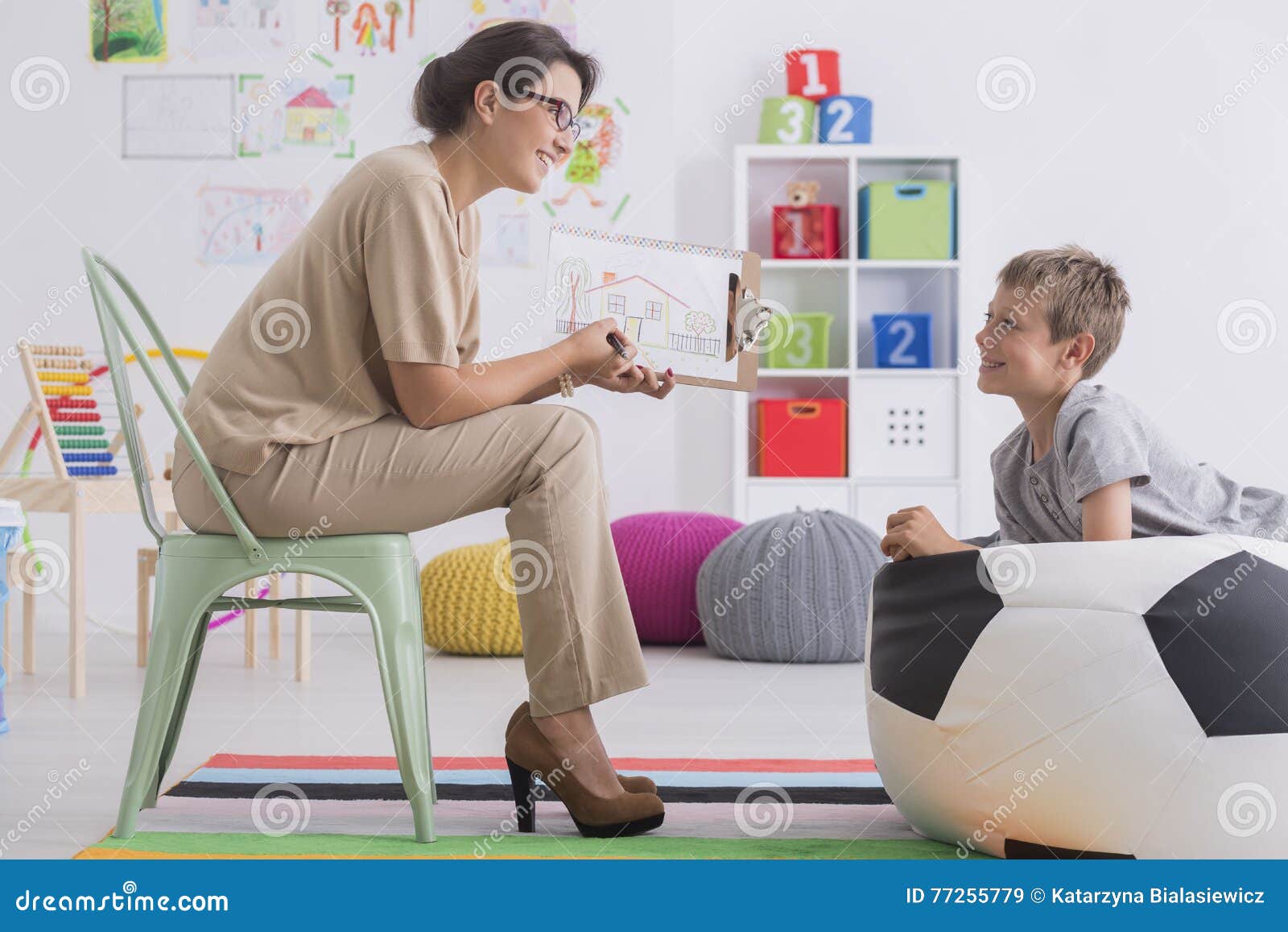 Feeling the connection stock image. Image of classroom - 77255779