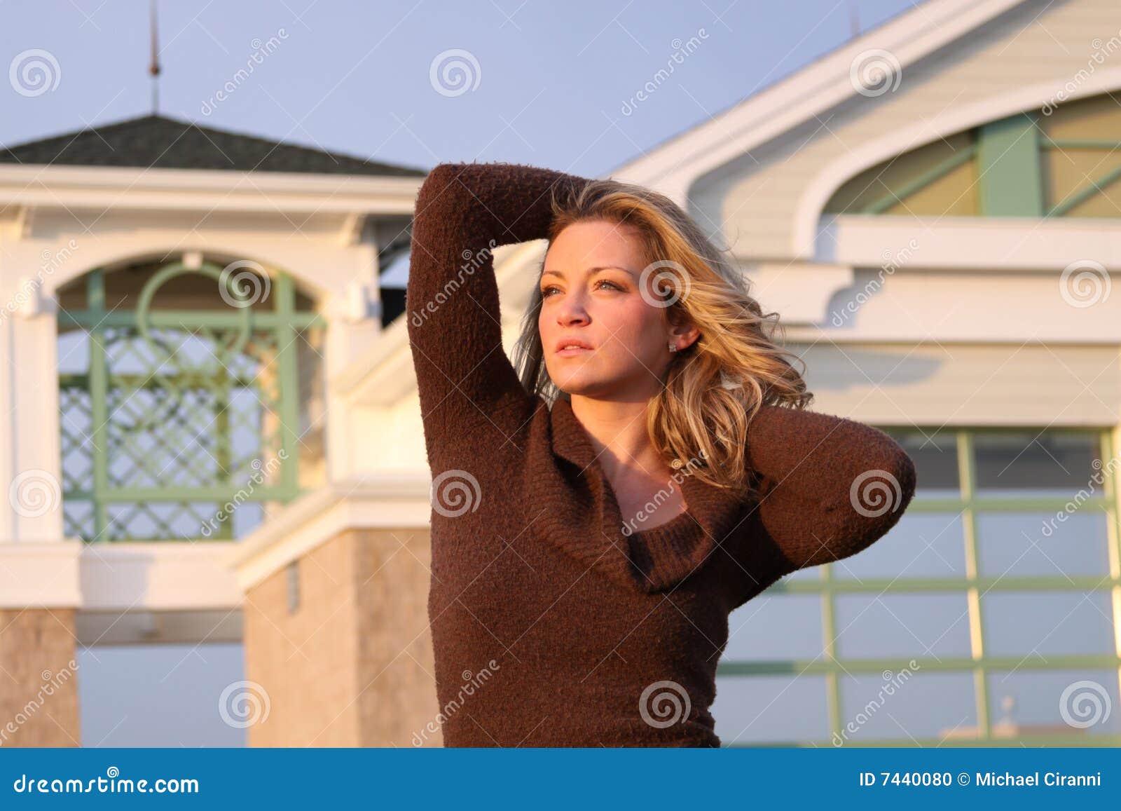 Feeling free stock photo. Image of woman, girl, relax - 7440080