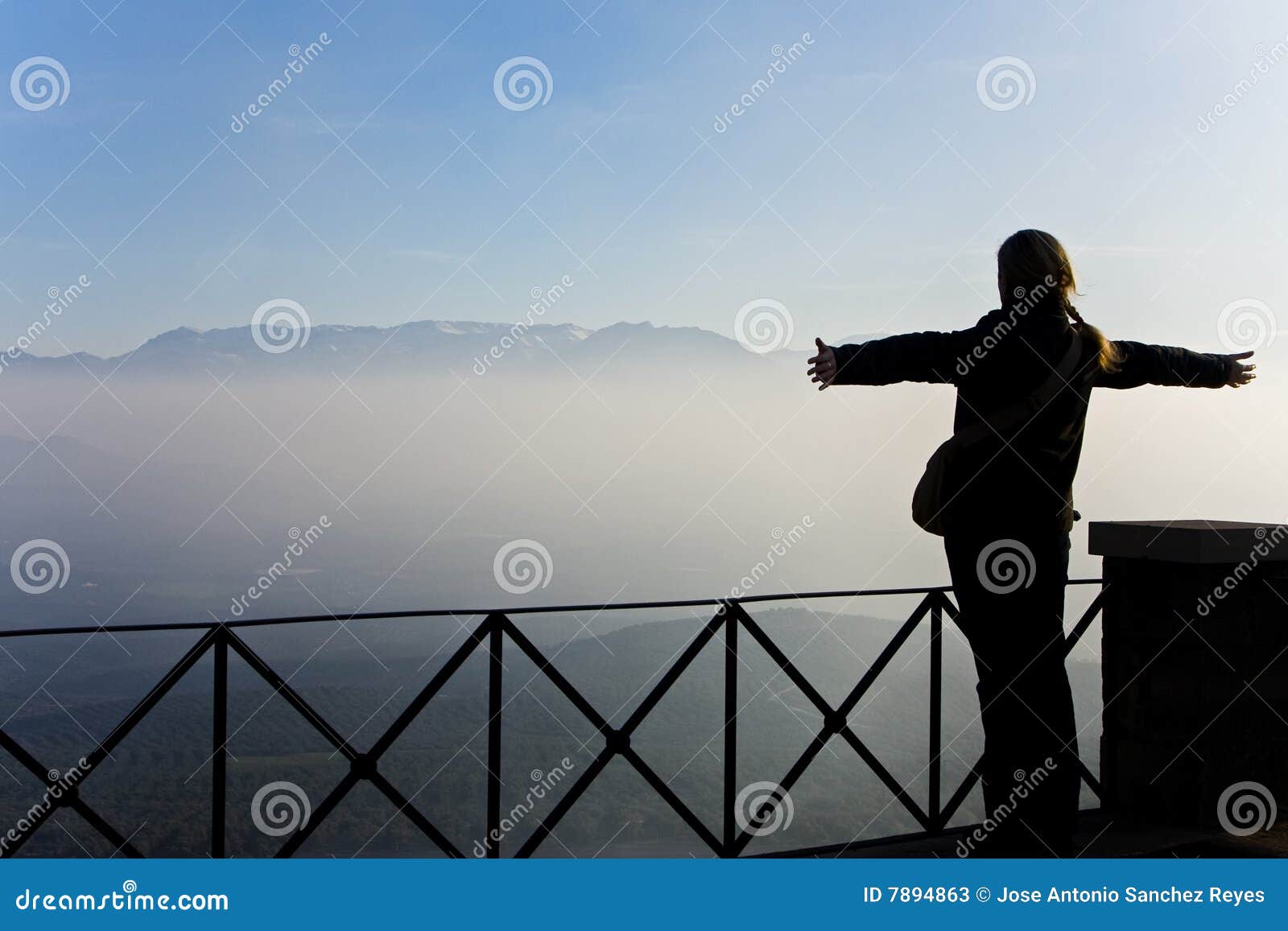 Feeling free stock image. Image of mist, alive, mountains - 7894863