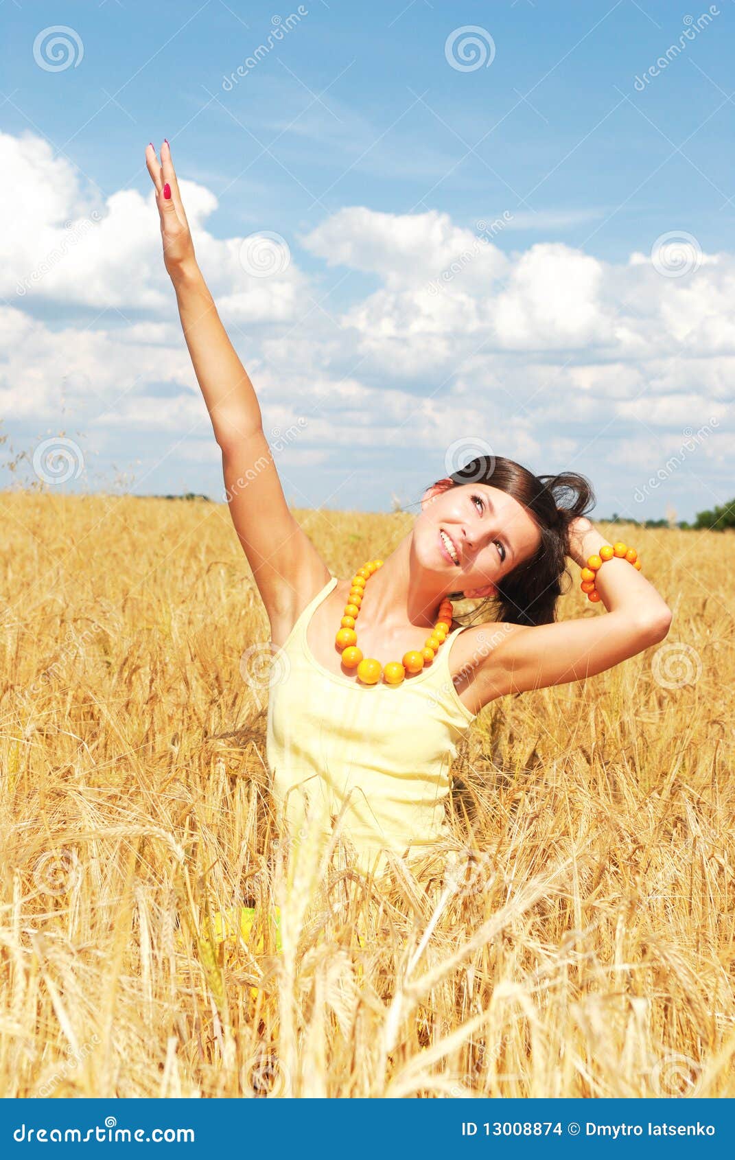 Feeling the freedom stock photo. Image of open, green - 13008874