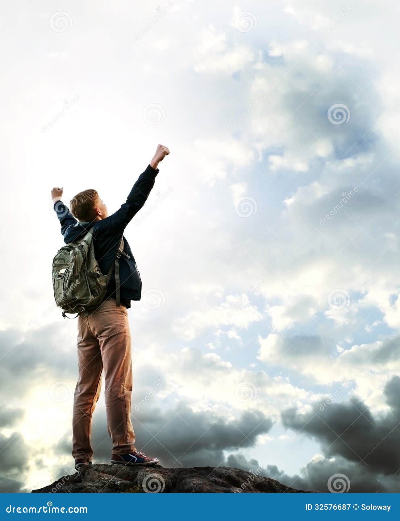 Feeling freedom stock image. Image of nature, mountaineering - 32576687