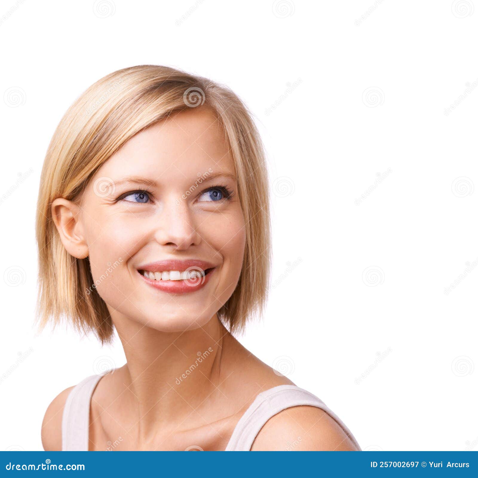 Feeling Fresh and Gorgeous. Studio Shot of a Gorgeous Young Blond Woman ...