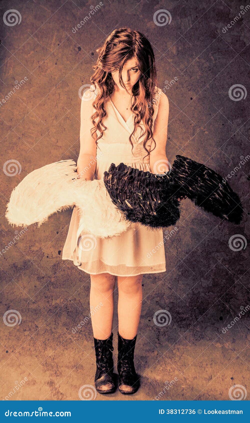 Feeling good or evil today stock photo. Image of evil - 38312736