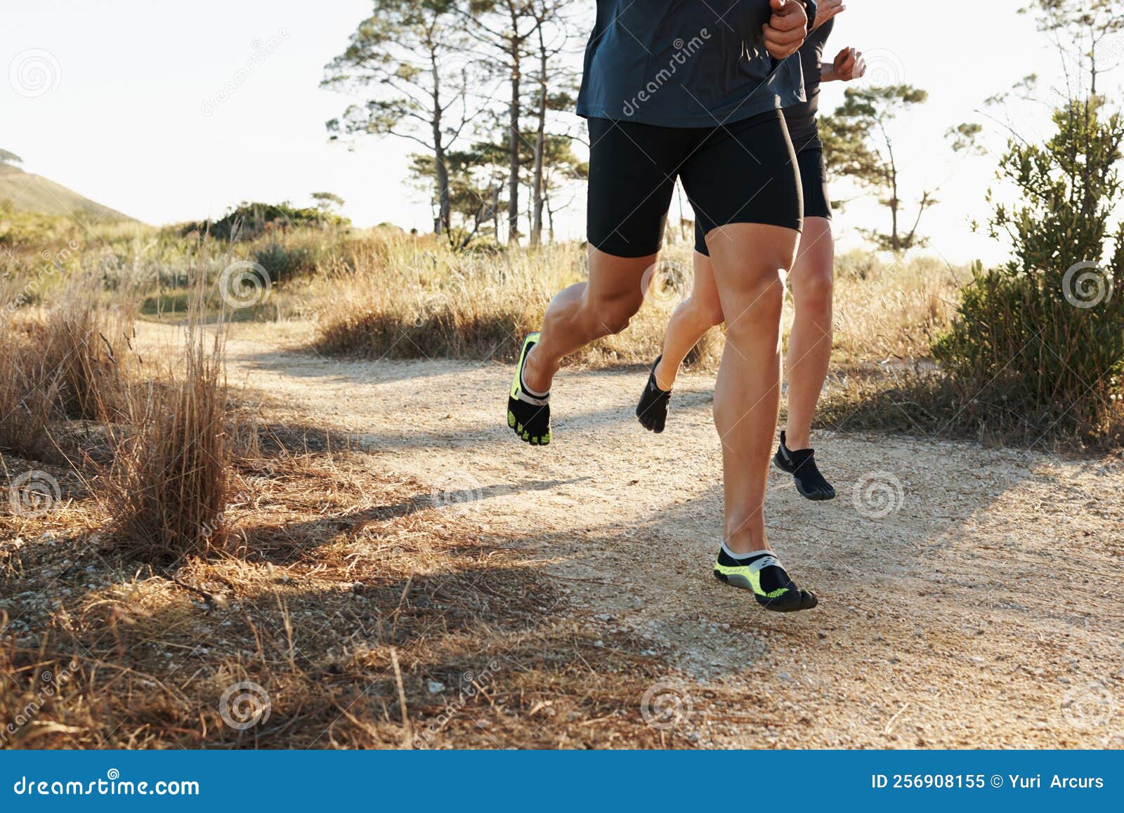 Feeling Good and Keeping Fit. a Young Athlete Running Outdoors. Stock ...