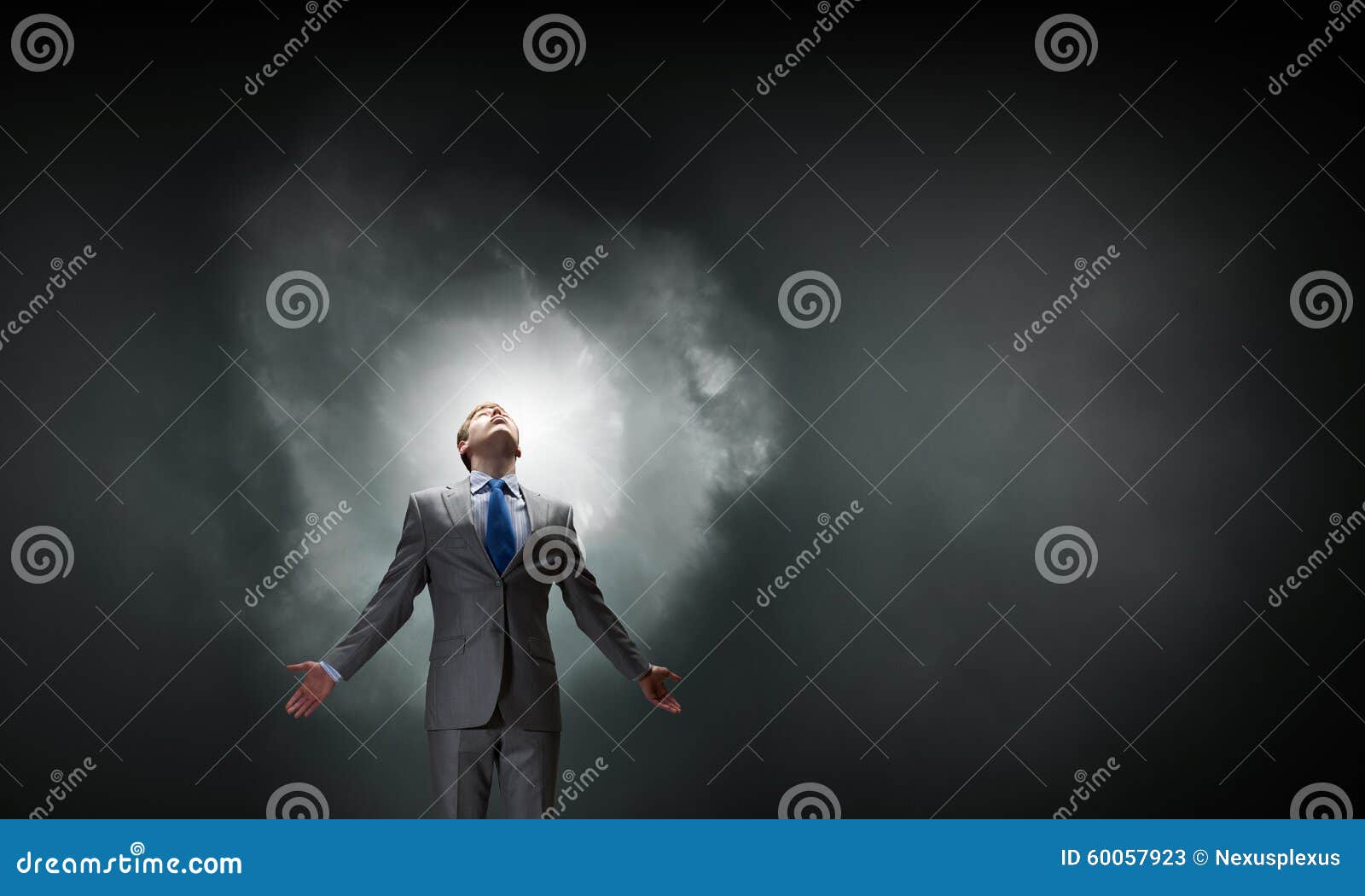 Feeling his power stock image. Image of leader, career - 60057923