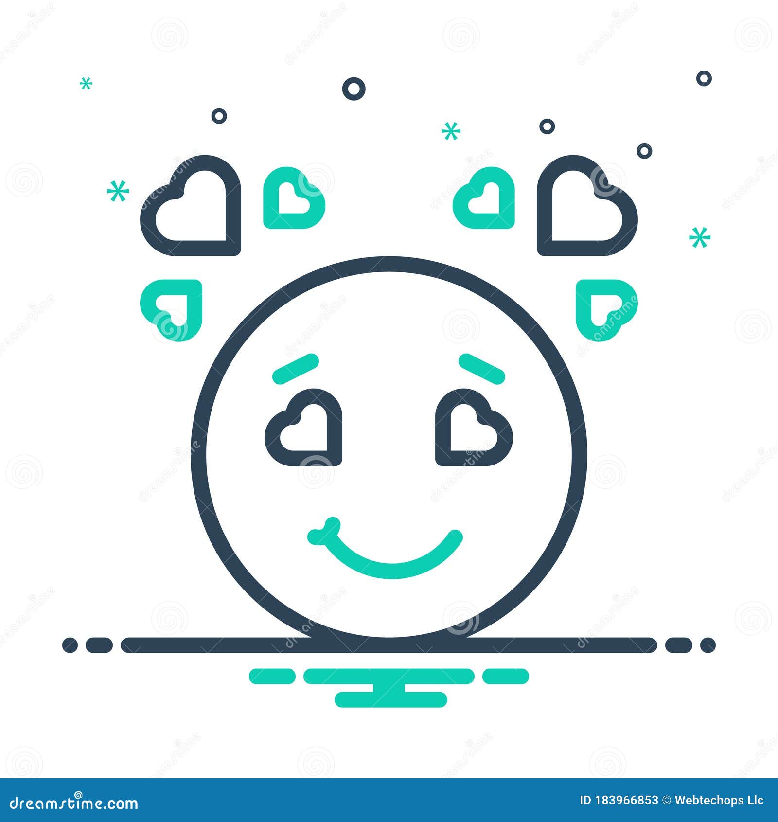 Mix Icon for Feeling, Love and Affection Stock Vector - Illustration of ...