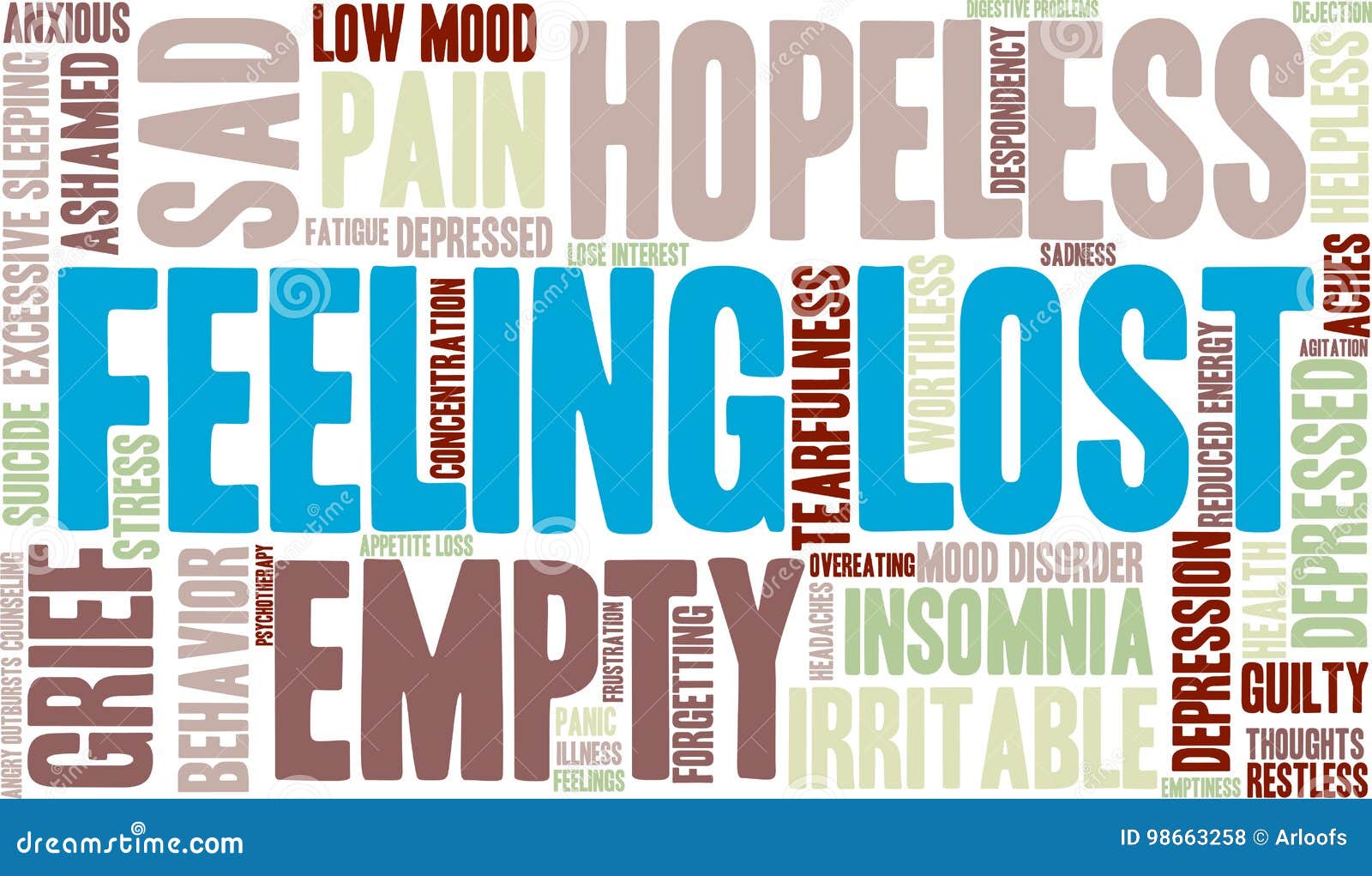 Feeling Lost And Frustrated Hand Drawn Vector Illustration In Cartoon ...