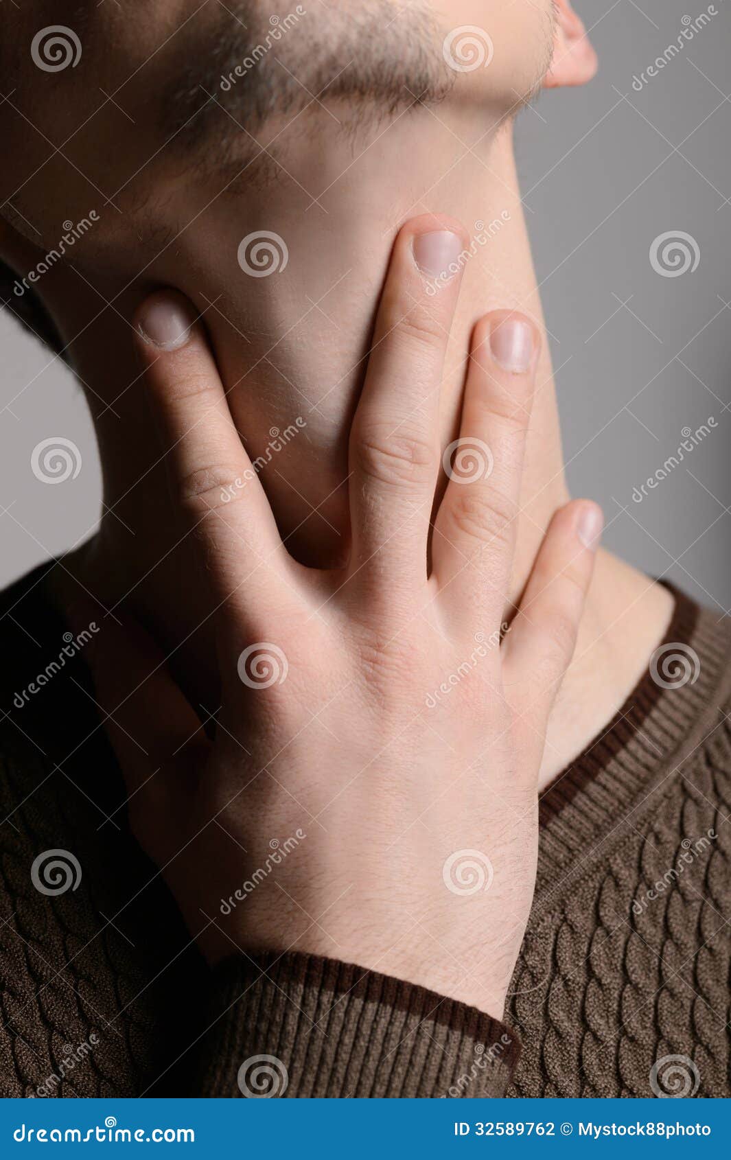 Feeling pain. stock photo. Image of distraught, cold - 32589762