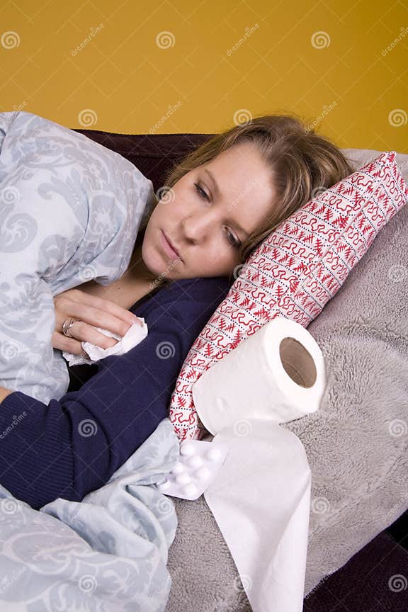 Feeling Poorly stock photo. Image of duvet, recumbent - 8310602