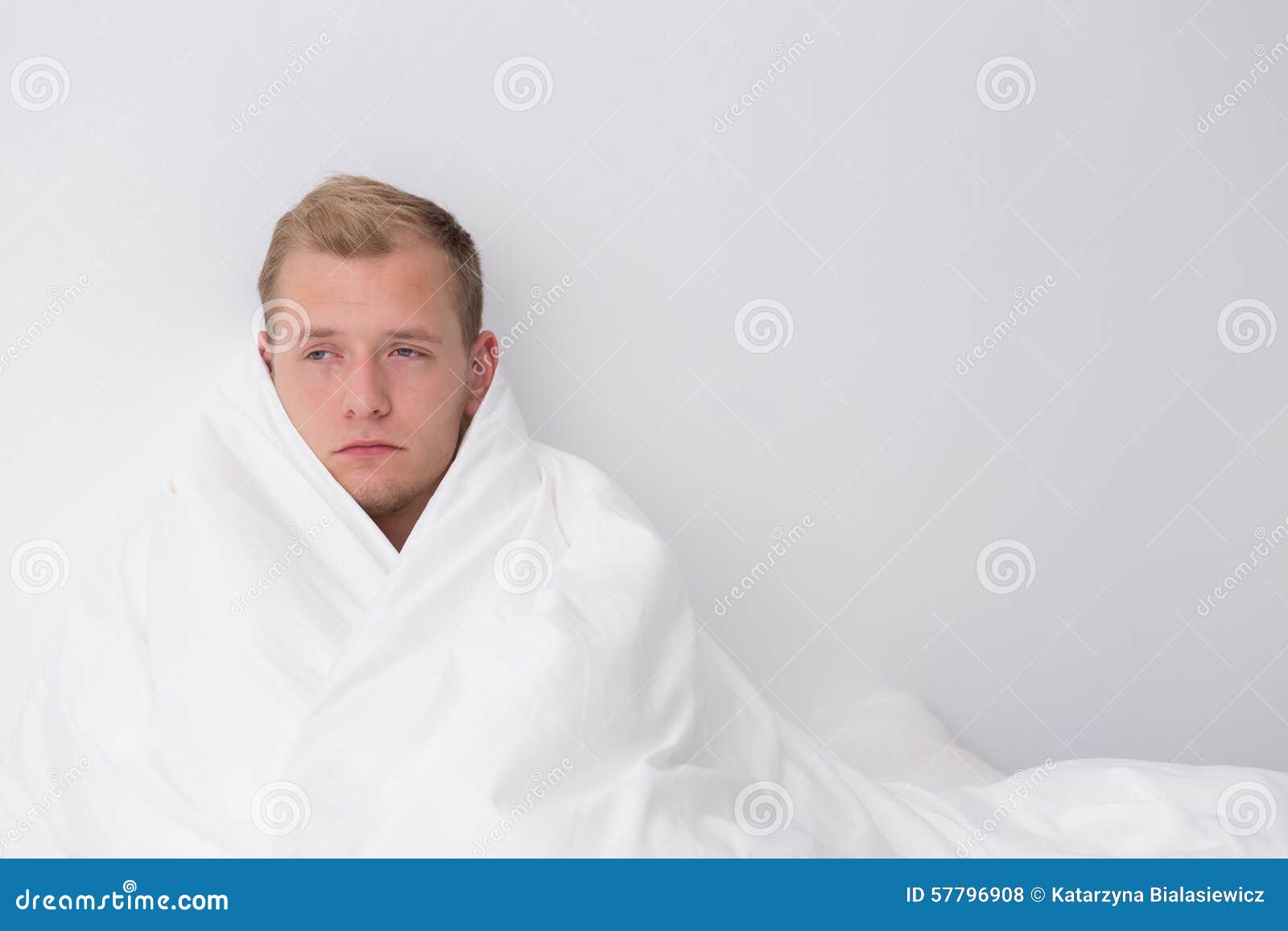 Feeling very sick stock photo. Image of bedclothes, depression - 57796908
