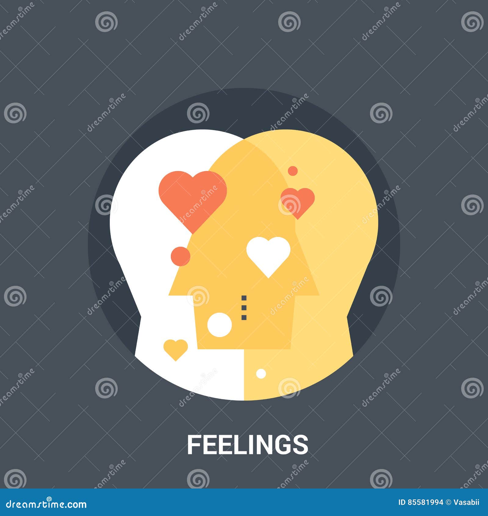 Feelings icon concept stock vector. Illustration of feeling - 85581994