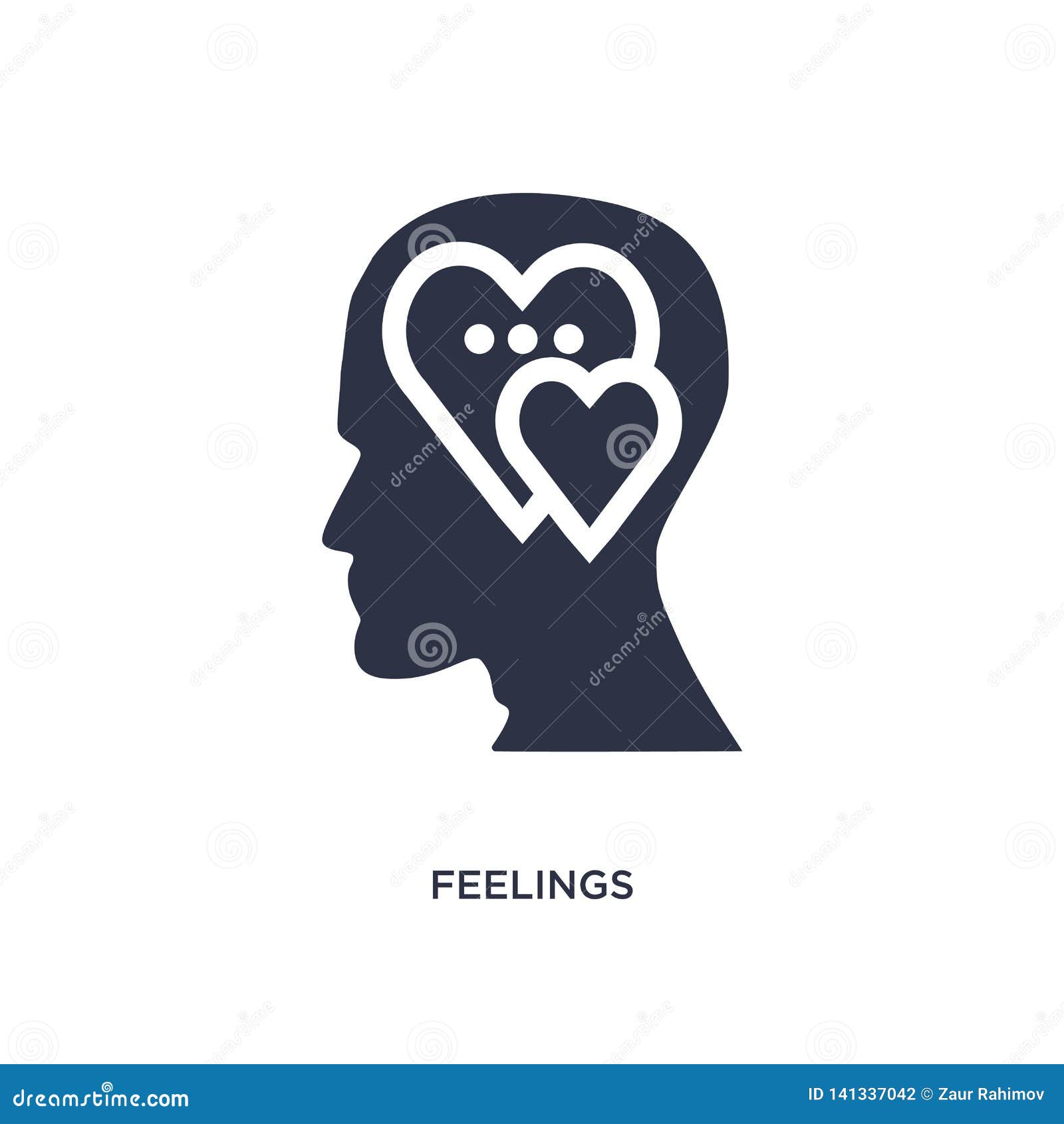 Feelings Icon on White Background. Simple Element Illustration from ...