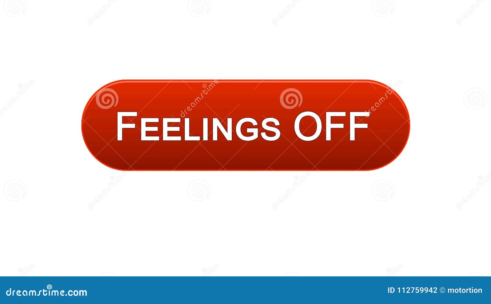 Feelings Off Web Interface Button Clicked with Mouse Cursor, Red Color ...