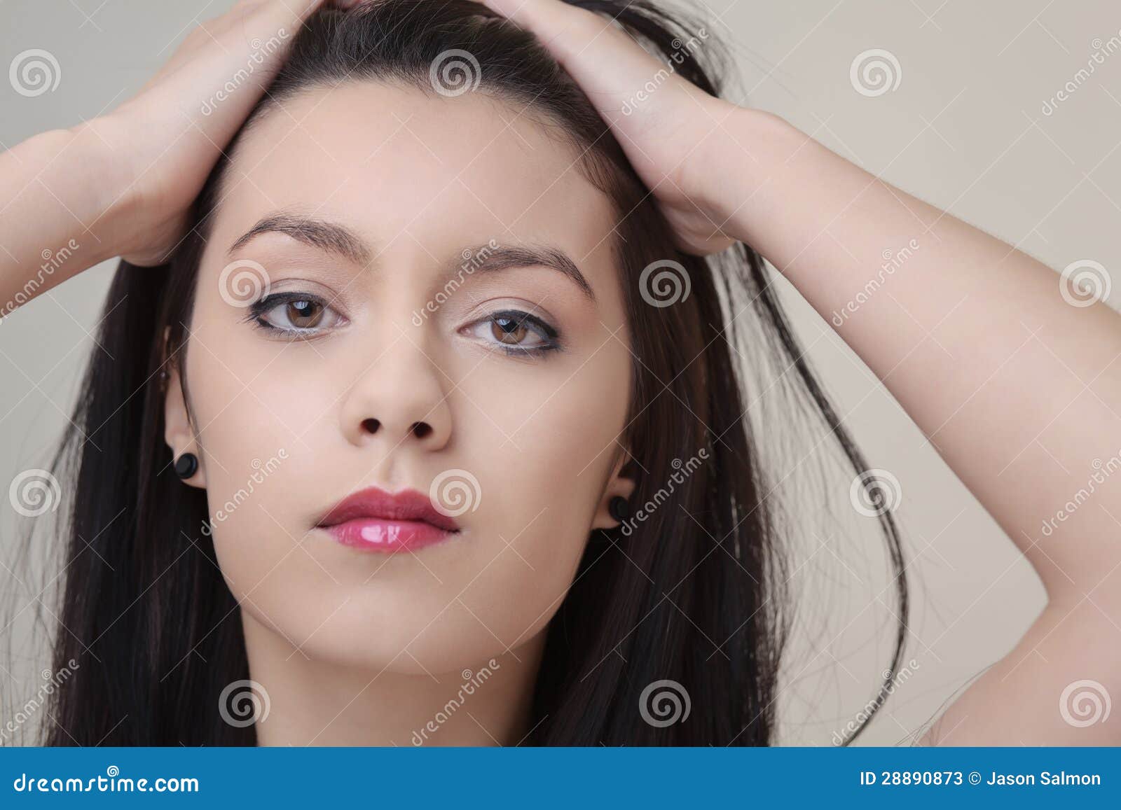 Feels good stock image. Image of pretty, portrait, hairstyle - 28890873