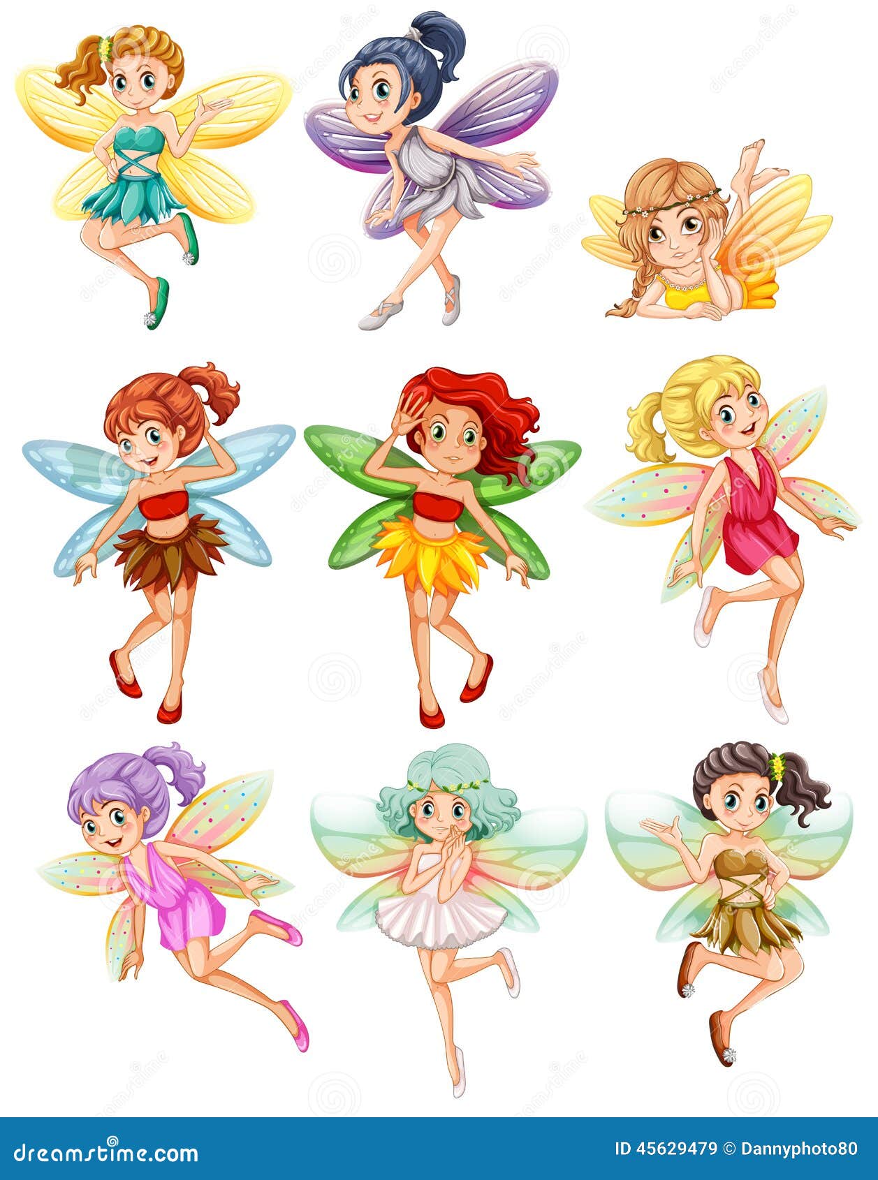 Feer vektor illustrationer. Illustration av saga, bild - 45629479