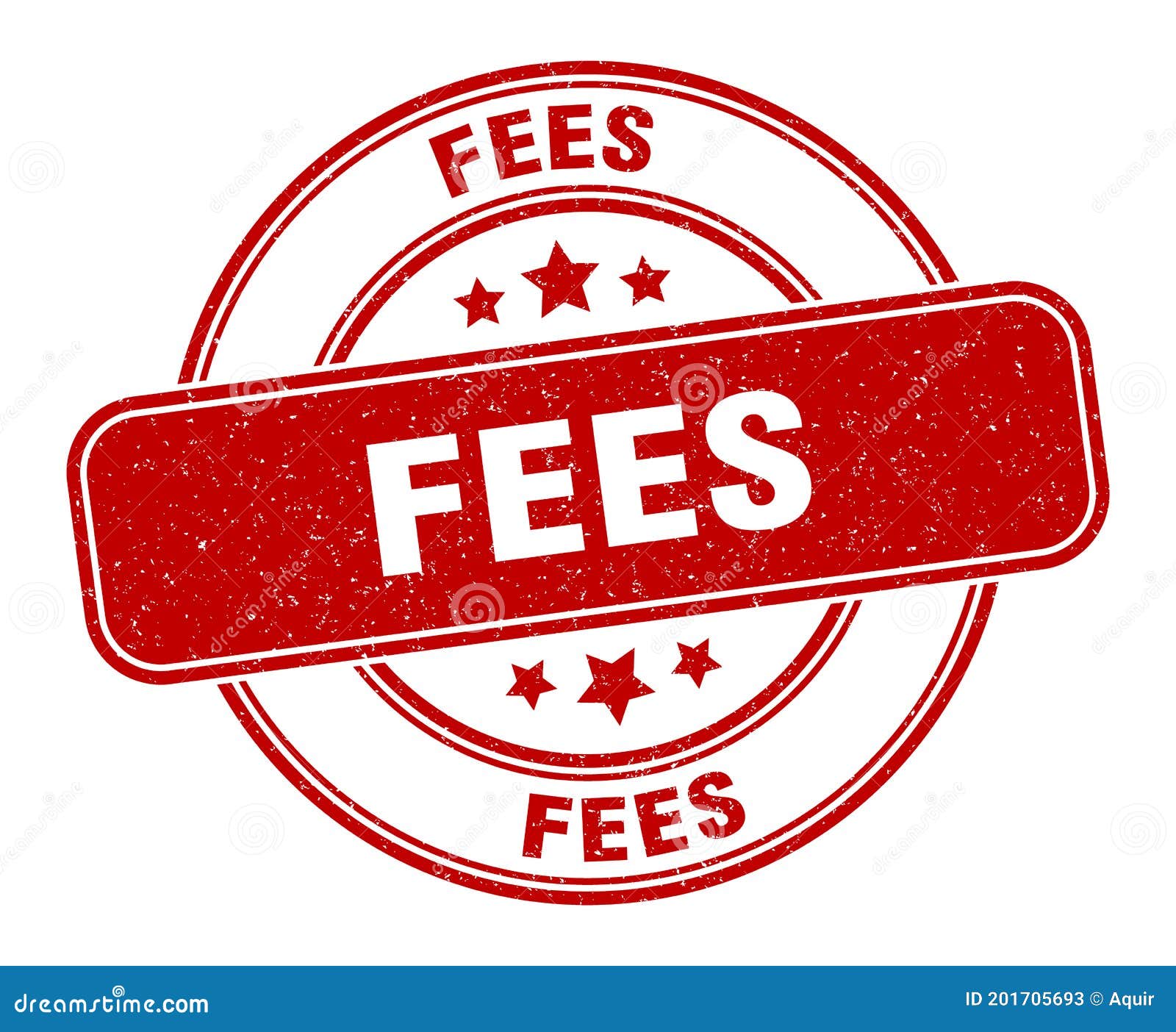 Fees Stamp. Fees Round Grunge Sign Stock Vector - Illustration of ...