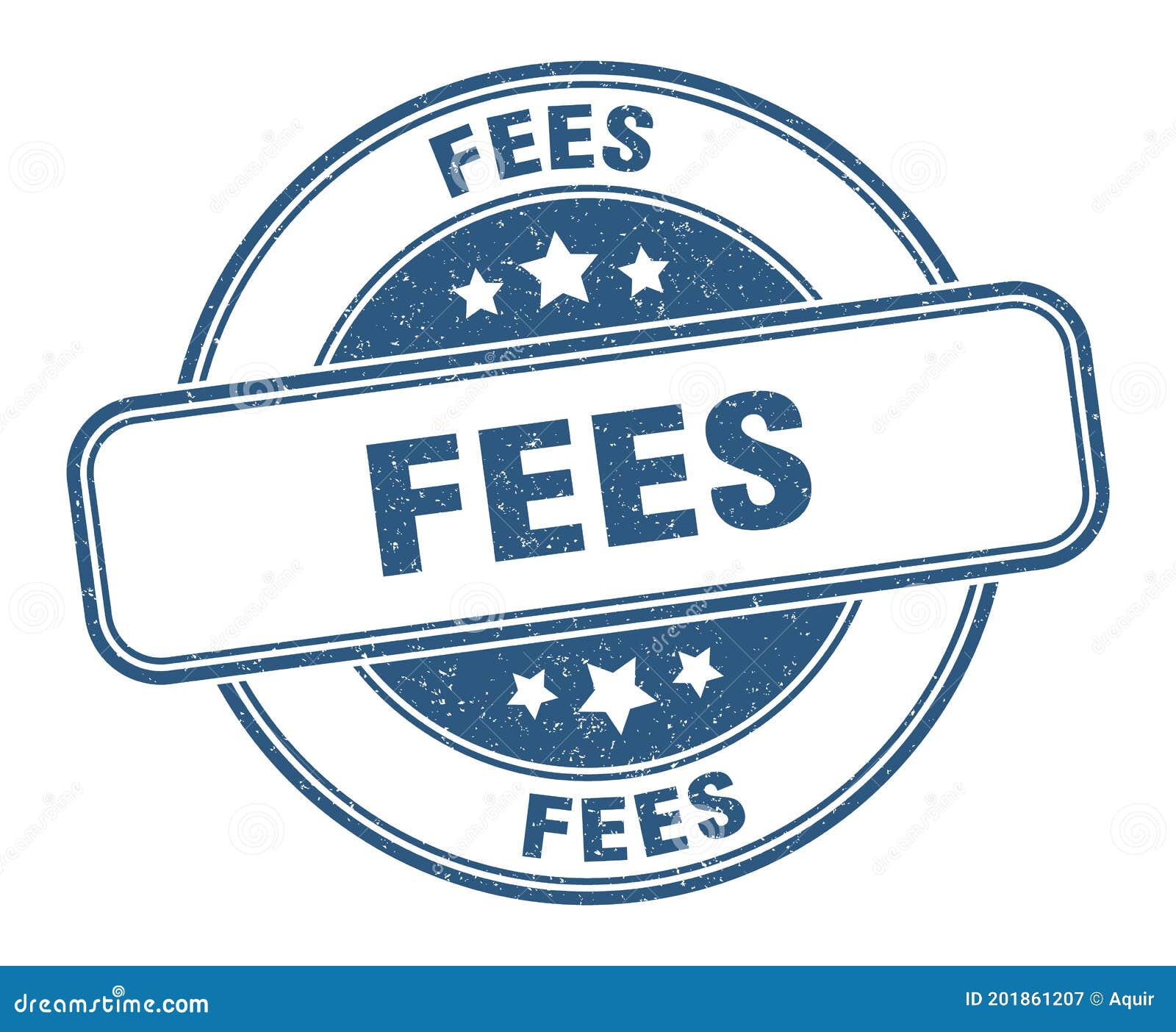 Fees Stamp. Fees Round Grunge Sign Stock Vector - Illustration of ...
