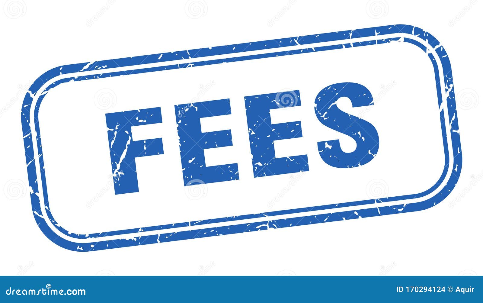 Fees Stamp. Fees Square Grunge Sign Stock Vector - Illustration of ...