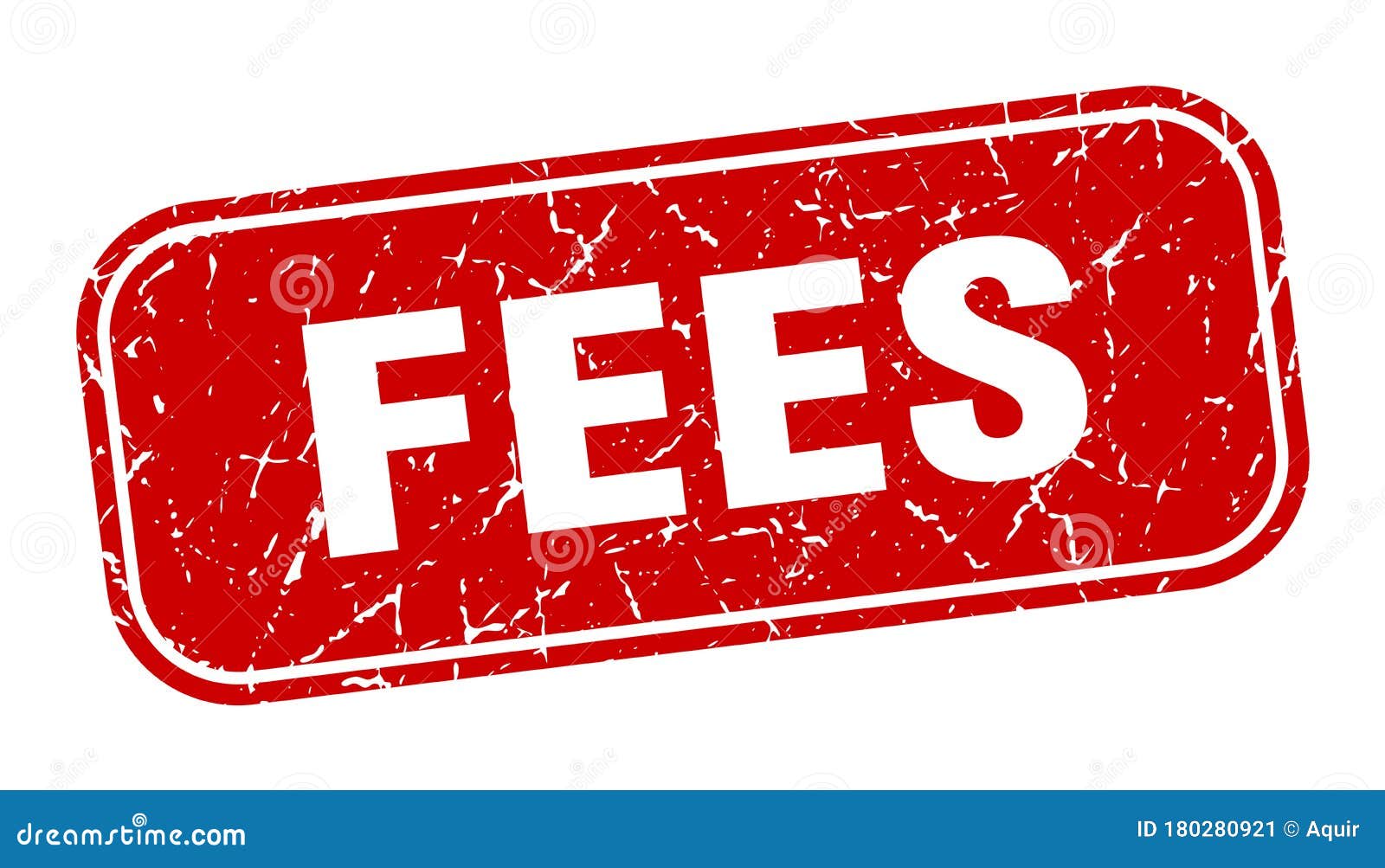 Fees Stamp. Fees Square Grungy Isolated Sign Stock Vector ...