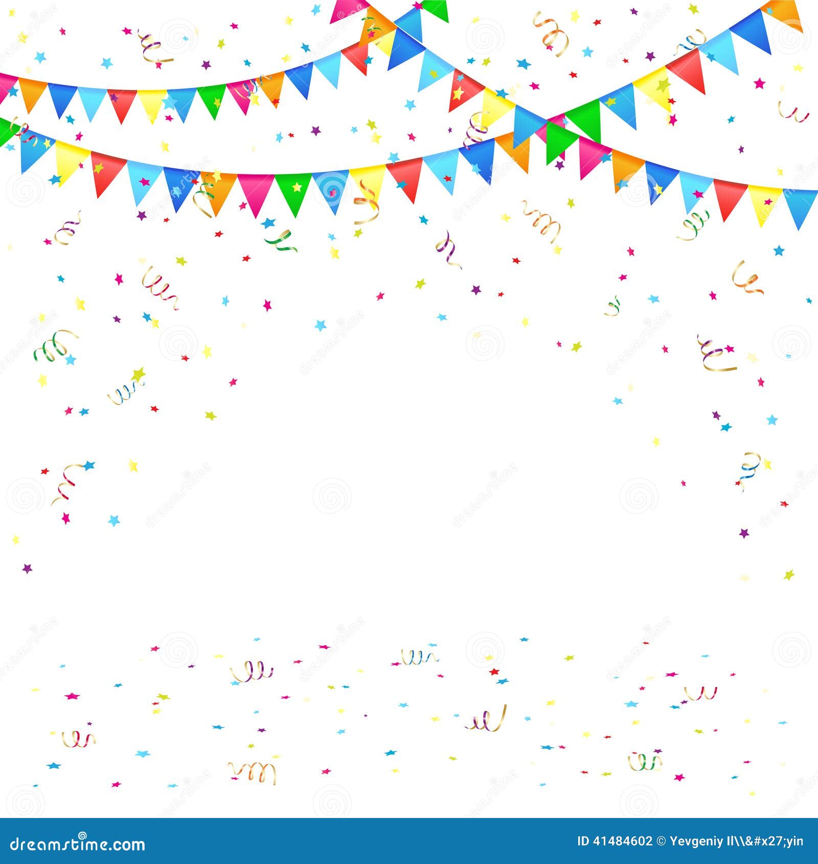 Feestelijke Achtergrond Met Confettien Vector Illustratie ...