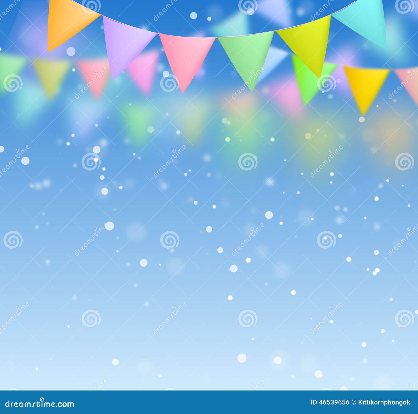 Feestelijke Achtergrond Met Vlaggen Stock Illustratie - Afbeelding ...