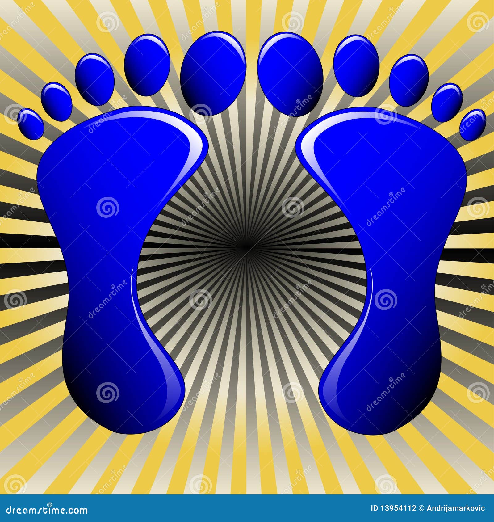 Feet stock vector. Illustration of impressions, parts - 13954112