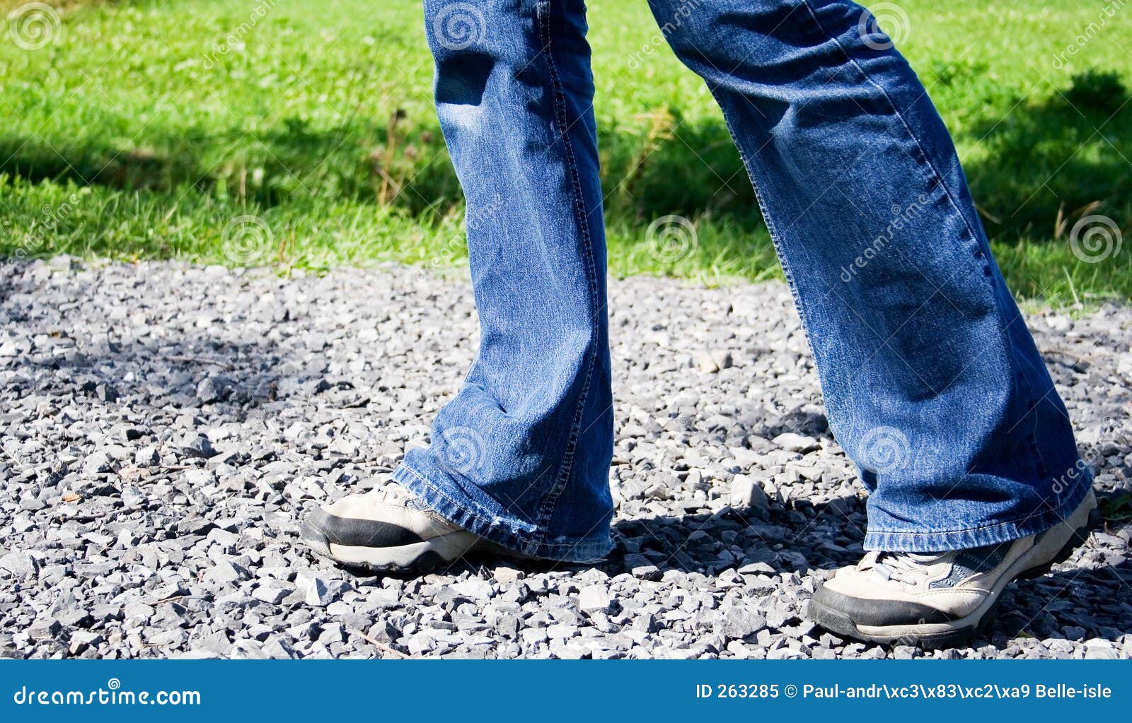 Feet stock image. Image of pebble, foot, shoe, walk, road - 263285