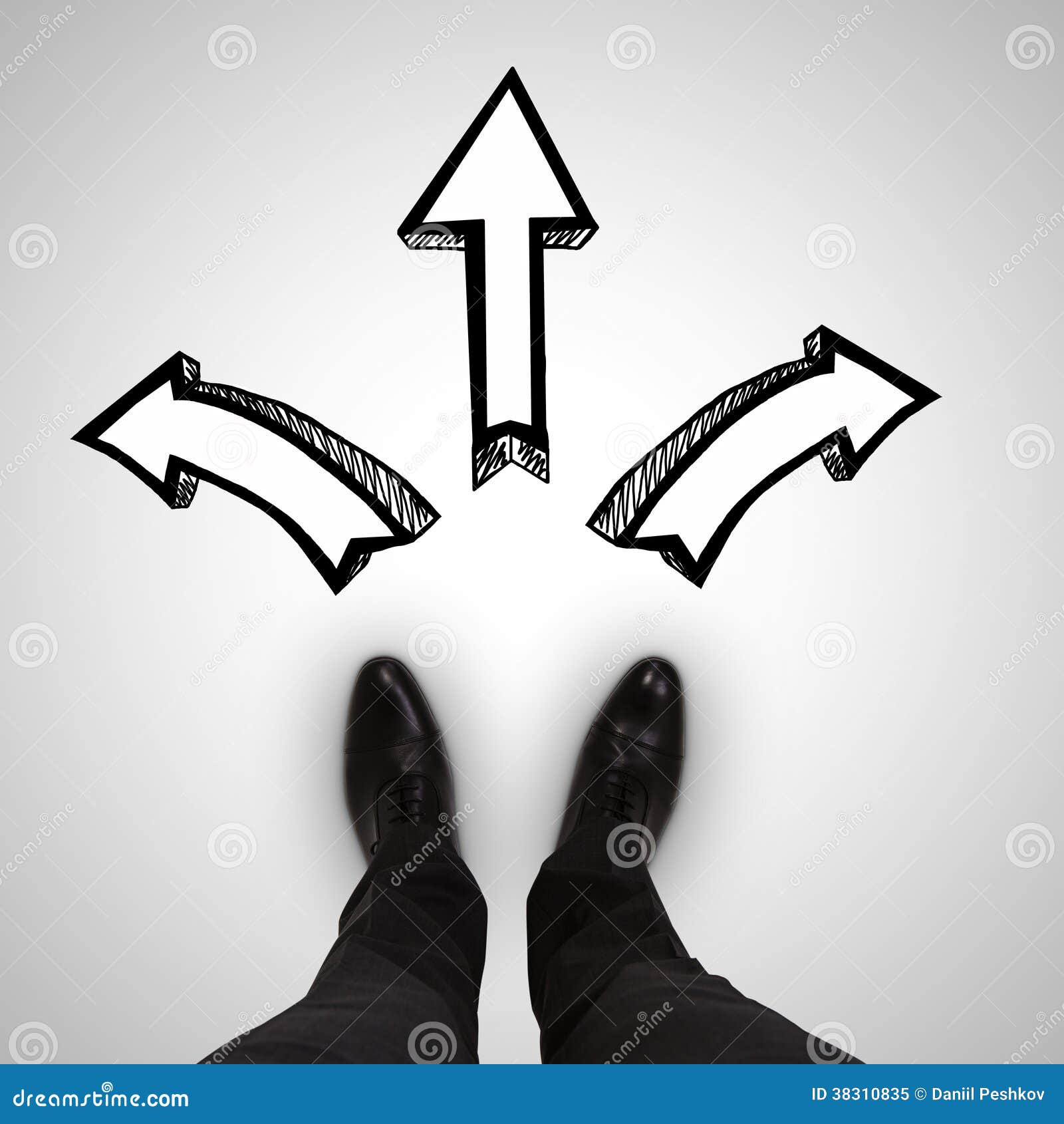 Feet and arrows stock image. Image of pavement, print - 38310835