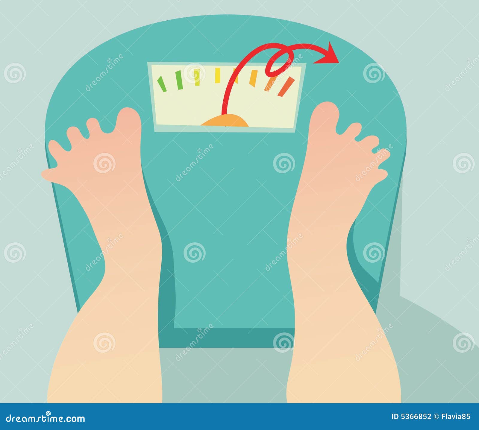 Bathroom Scale Cartoon Vector | CartoonDealer.com #30387605