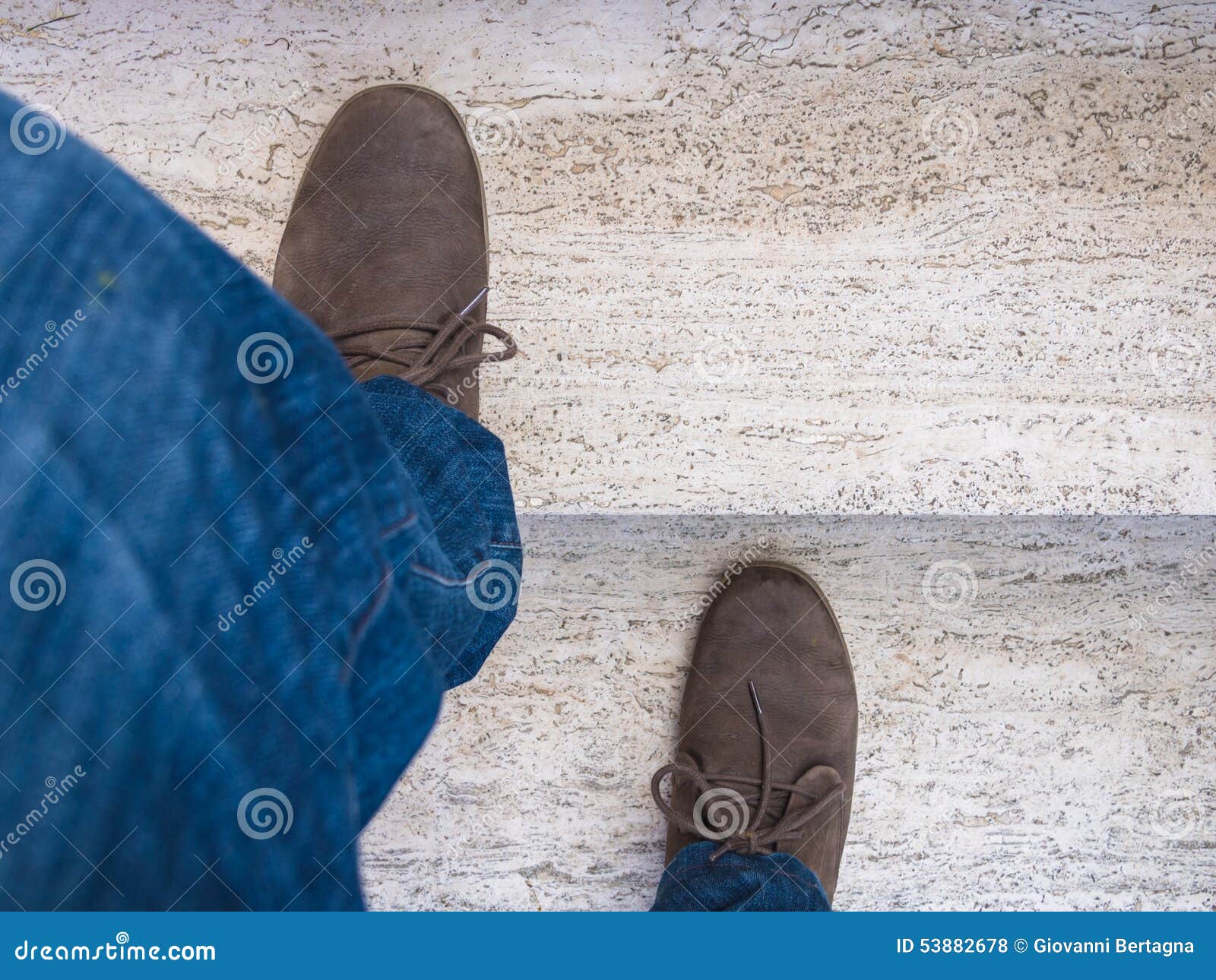 Feet that Climb a Marble Staircase Stock Photo - Image of walk, scale ...