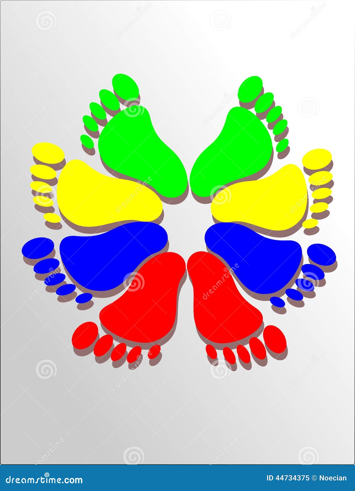 Feet Of Colors Stock Image | CartoonDealer.com #44734375