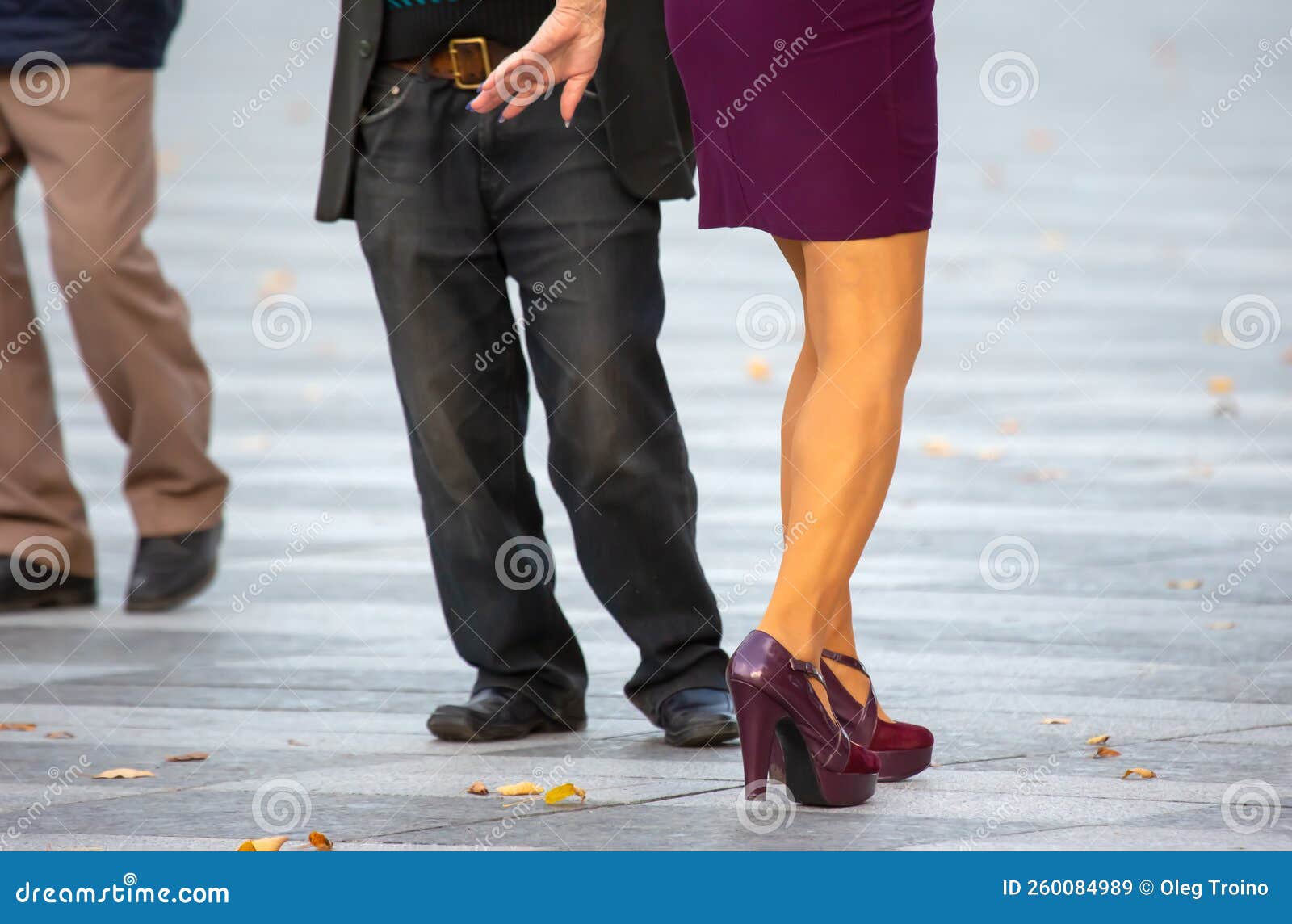 Feet of Dancing Couples on the Street Stock Image - Image of couple ...