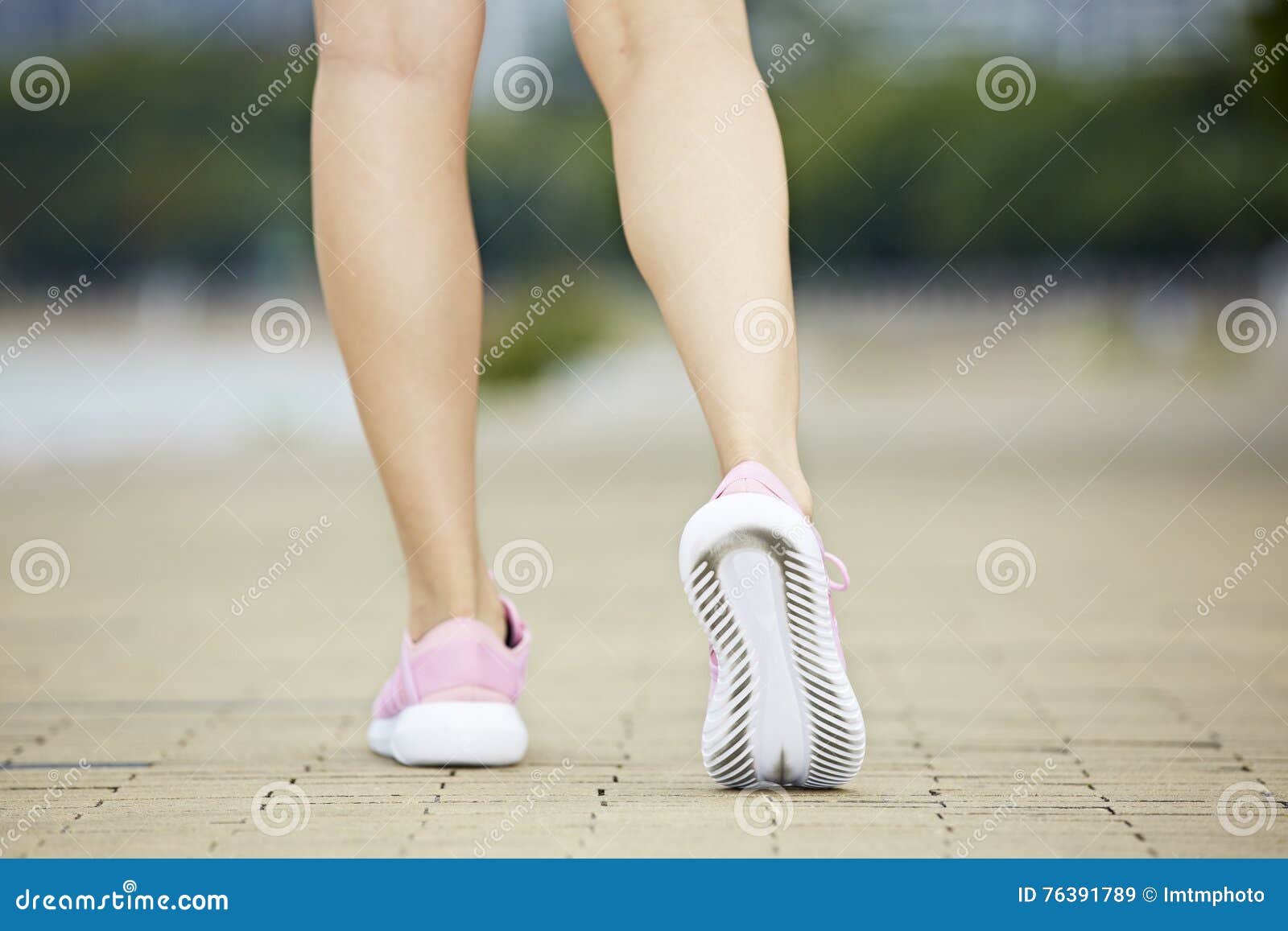 Feet of female runner stock image. Image of back, rear - 76391789