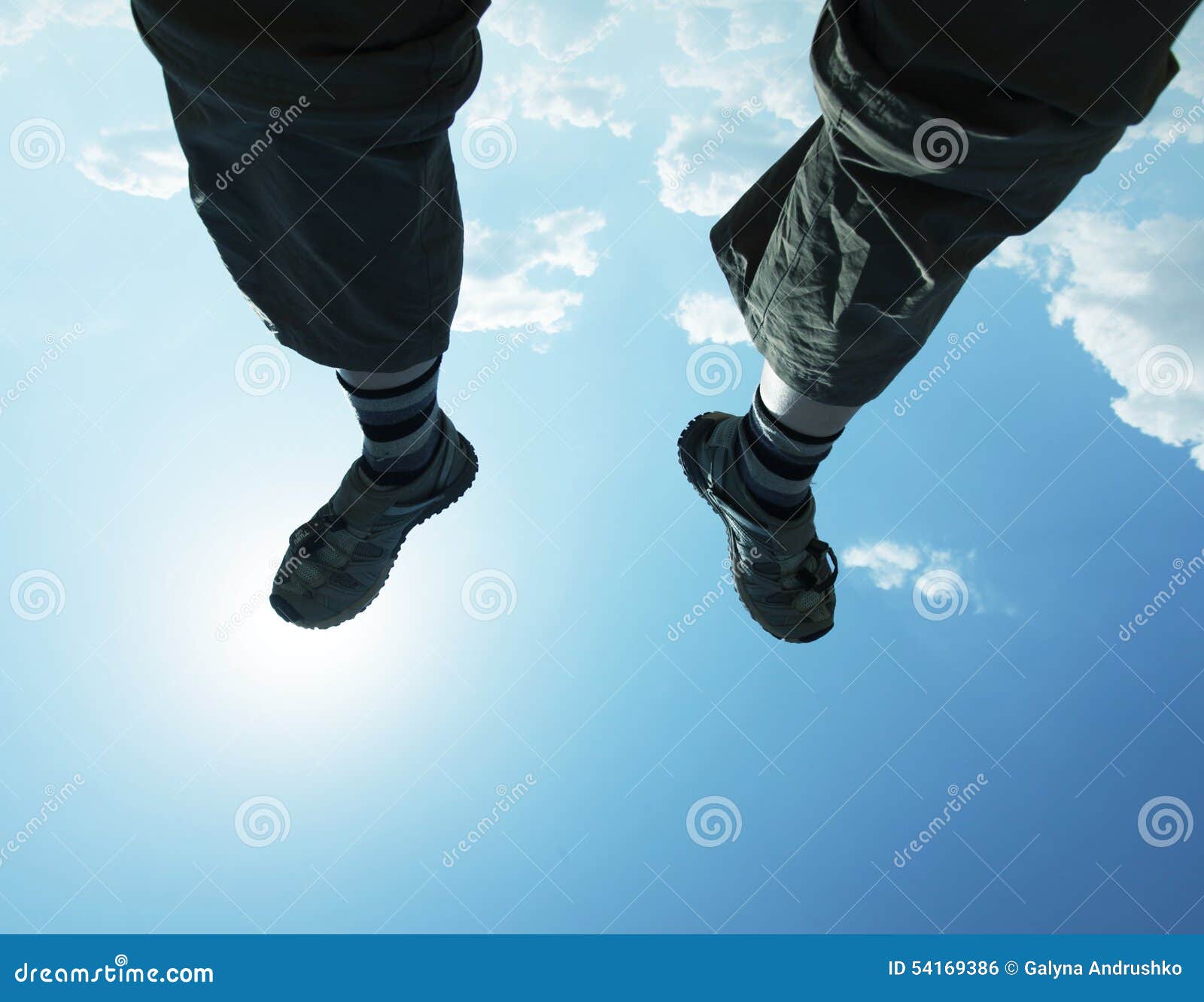 Feet stock photo. Image of high, etteme, flying, blue - 54169386