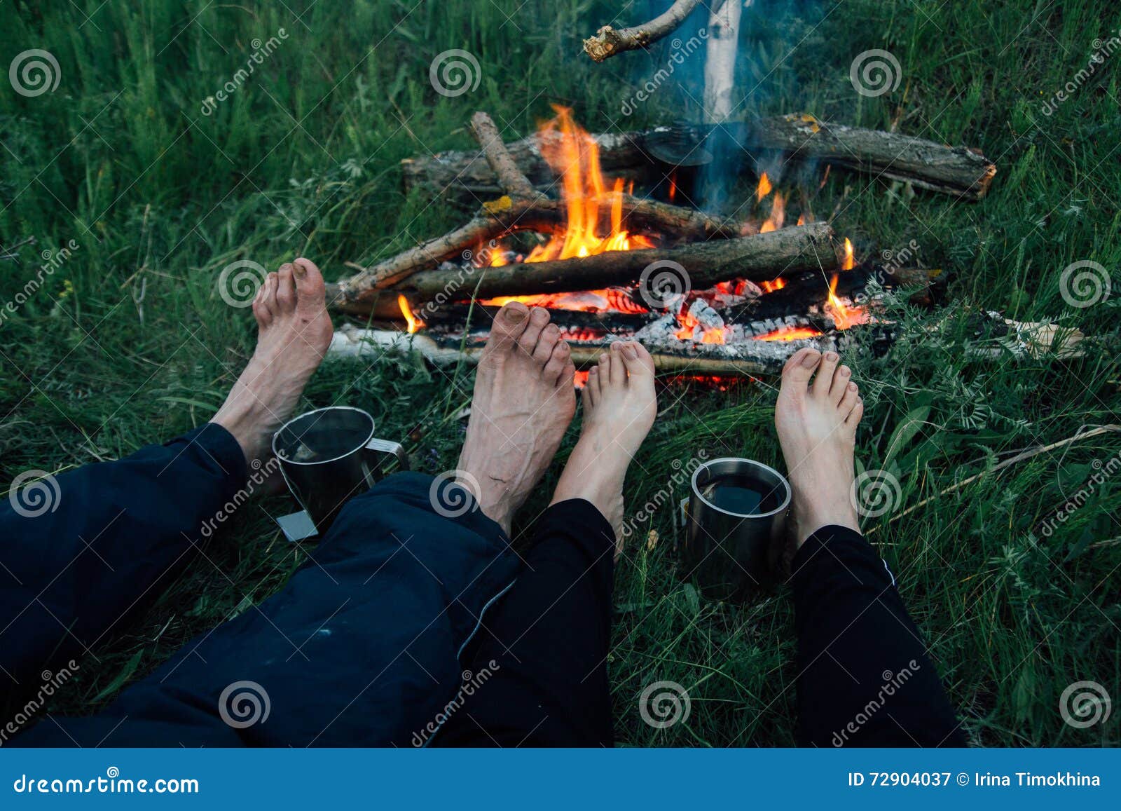 Feet friends on fire stock image. Image of girlfriend - 72904037