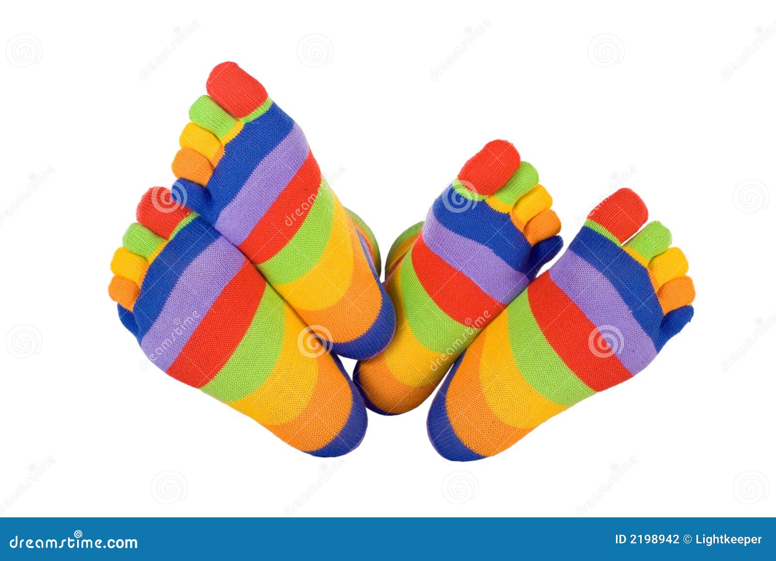 Feet in funny socks stock photo. Image of color, isolated - 2198942