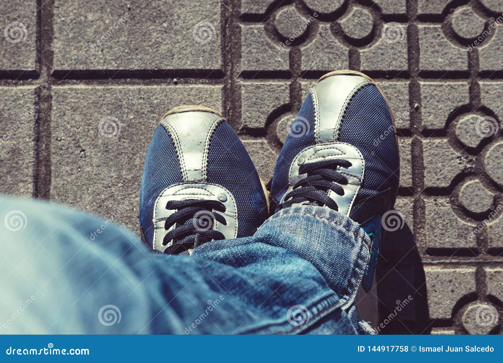 Feet on the ground stock photo. Image of ground, street - 144917758
