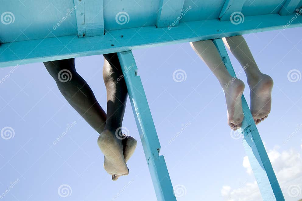 Feet hanging stock photo. Image of relax, sitting, chilling - 4574602